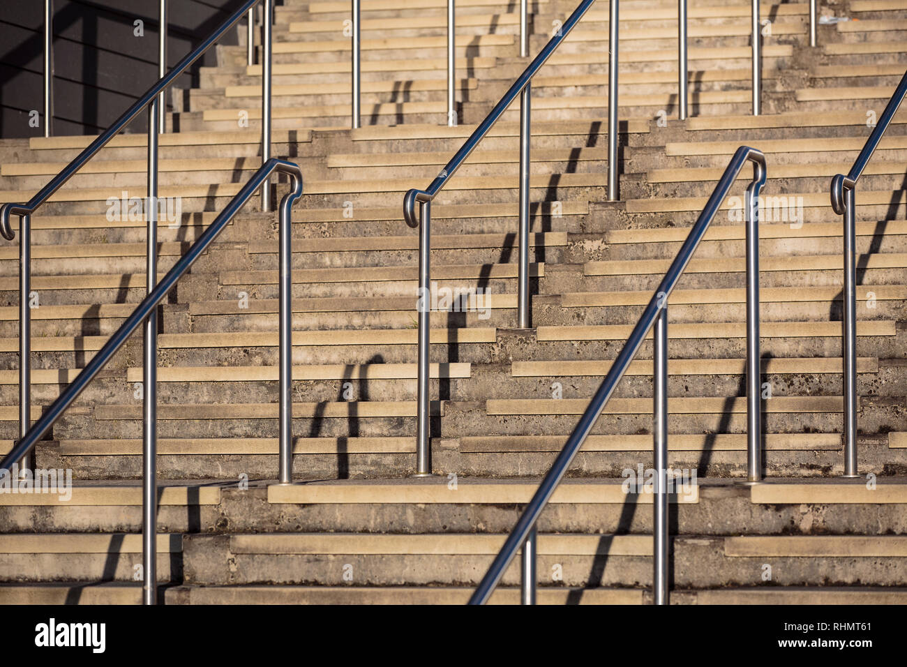 Stairs up to the Emirates Arena in Glasgow Stock Photo - Alamy