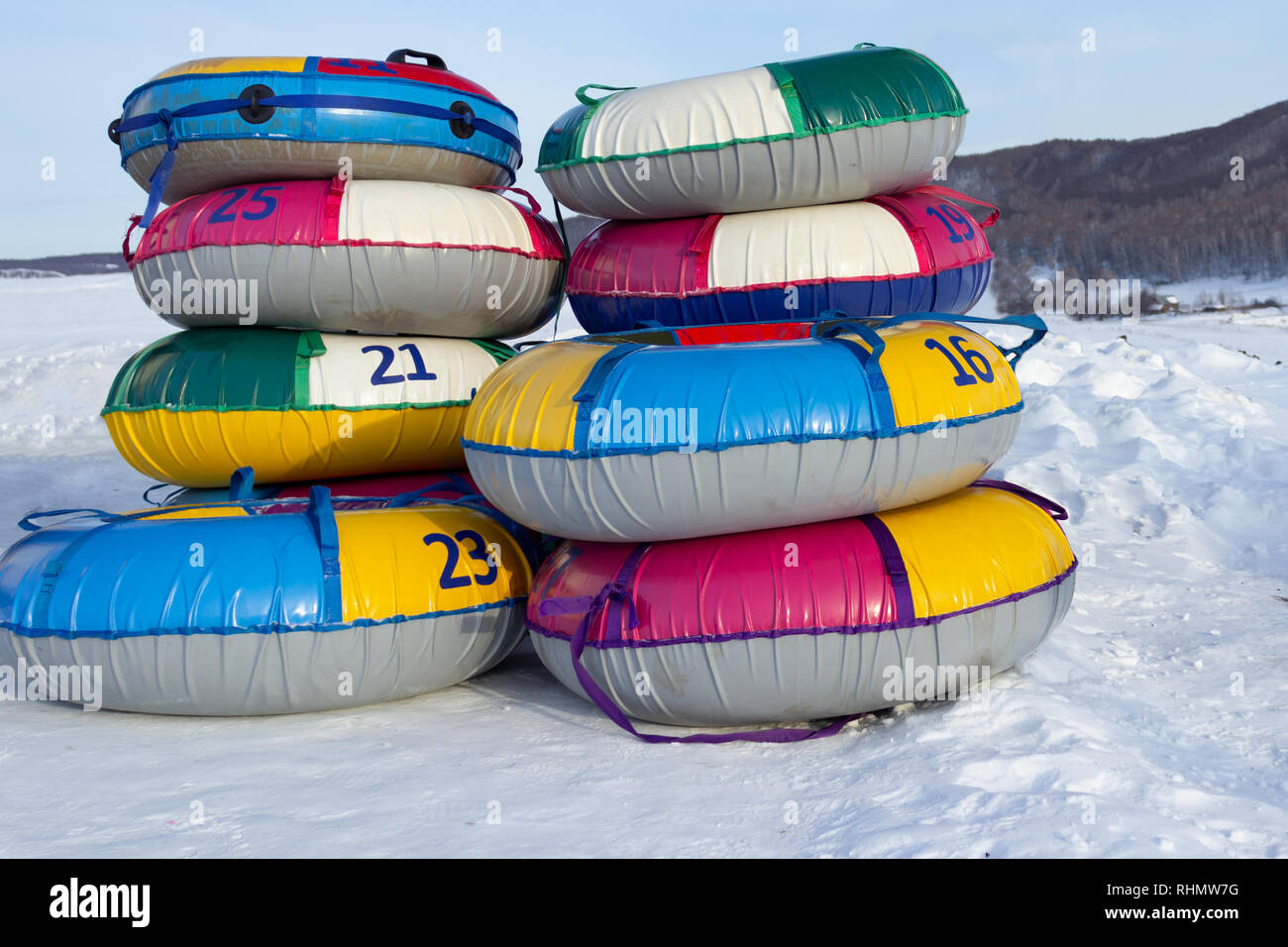 Tubing slope hi-res stock photography and images - Alamy
