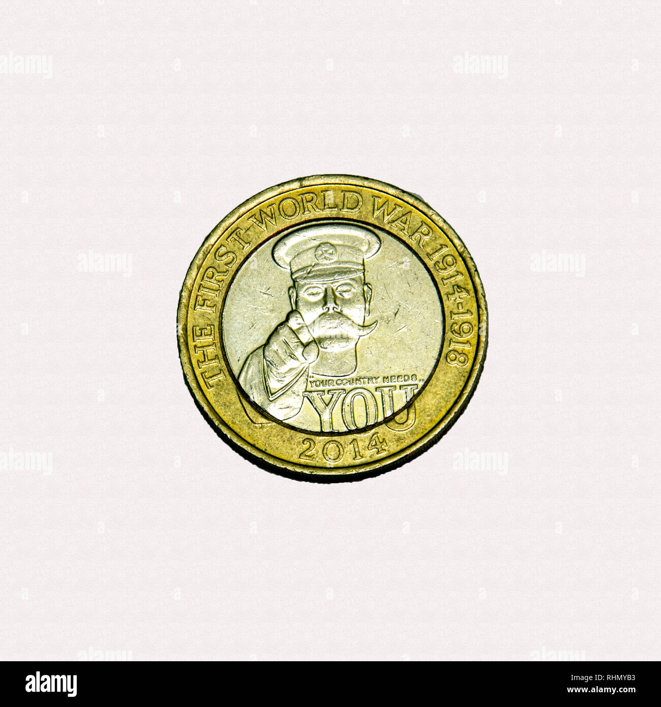Limited edition British £2 coin commemorating the famous Lord Kitchener ...