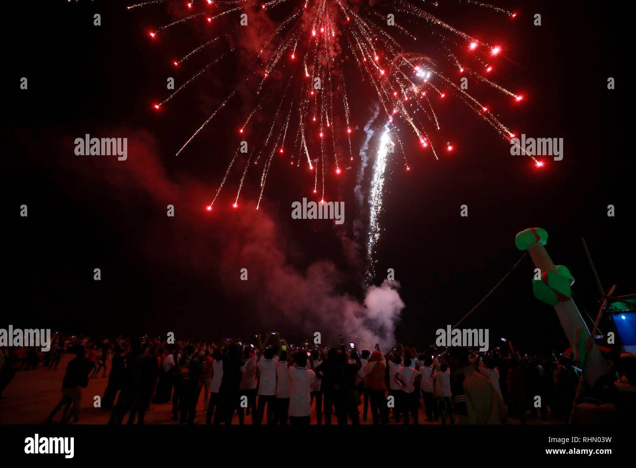 Cox's bazar, Bangladesh - February 01, 2019: A jam-packed crowd at the ...