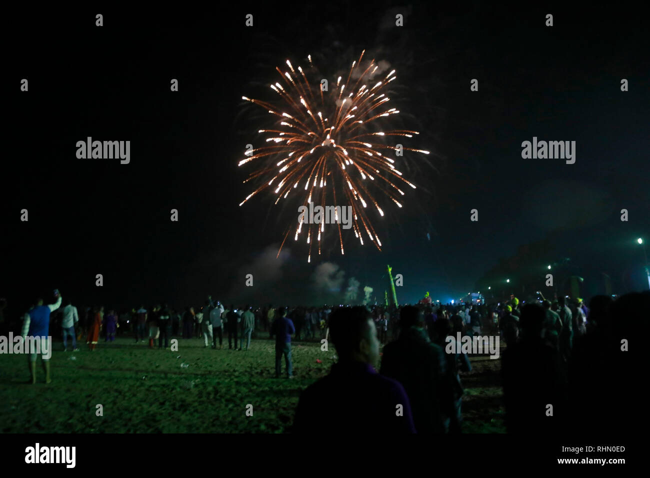 Cox's bazar, Bangladesh - February 01, 2019: A jam-packed crowd at the ...