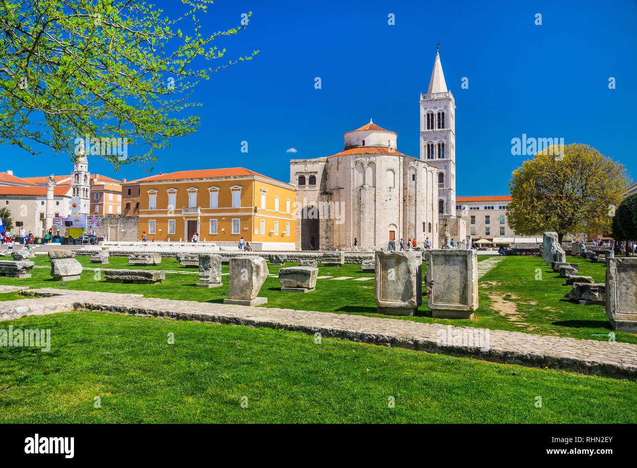 Ancient landmarks of zadar view hi-res stock photography and images - Alamy