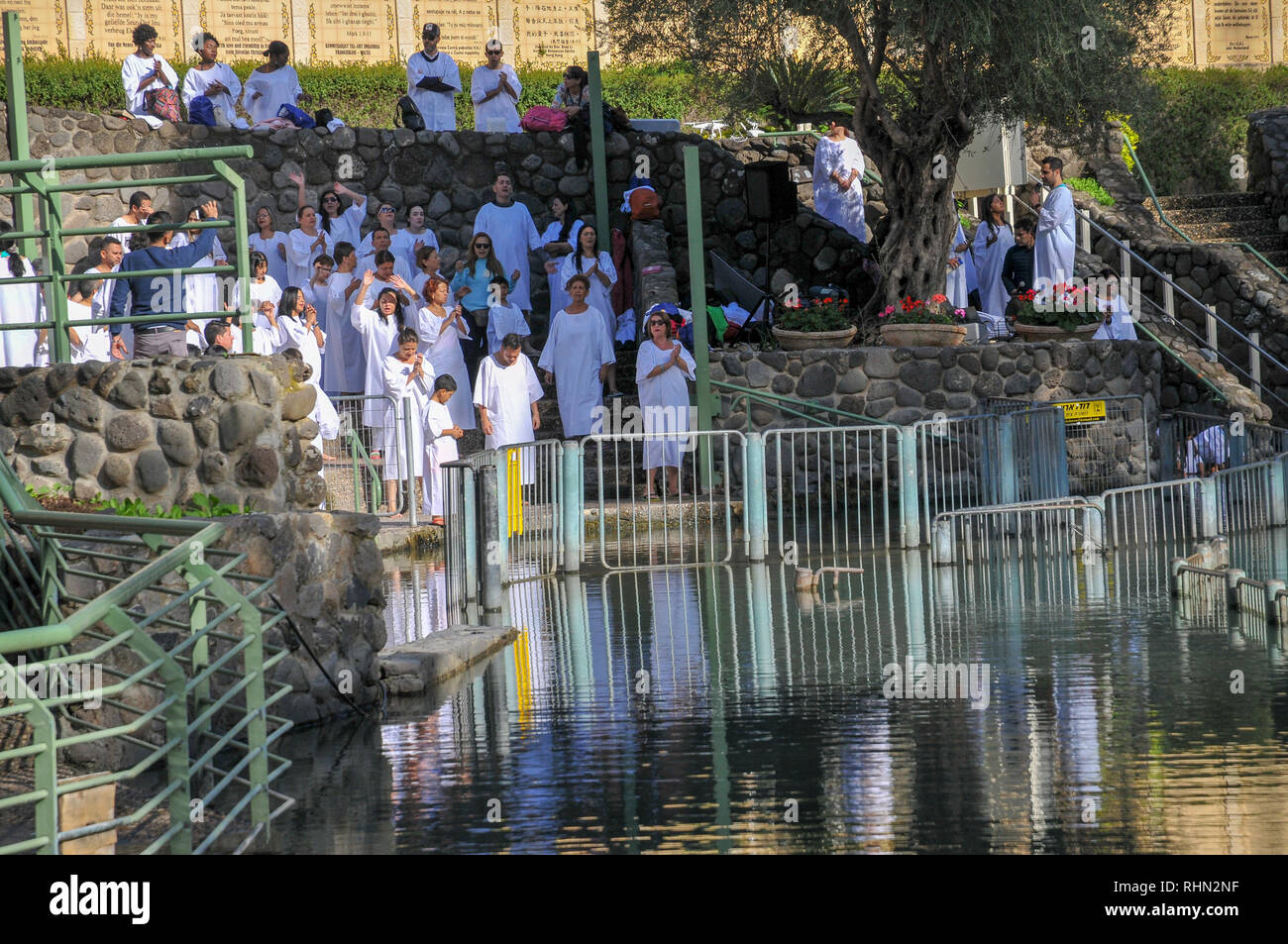 Israel, Yardenit Baptismal Site In the Lower Jordan River South of the ...