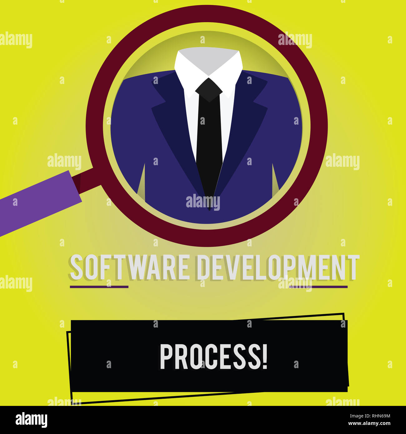 Handwriting text Software Development Process. Concept meaning Process ...