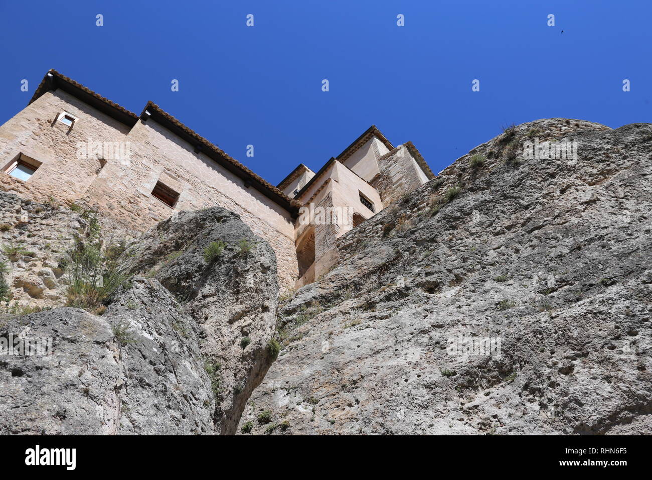 Large rocks and view for the house over the hill Stock Photo - Alamy