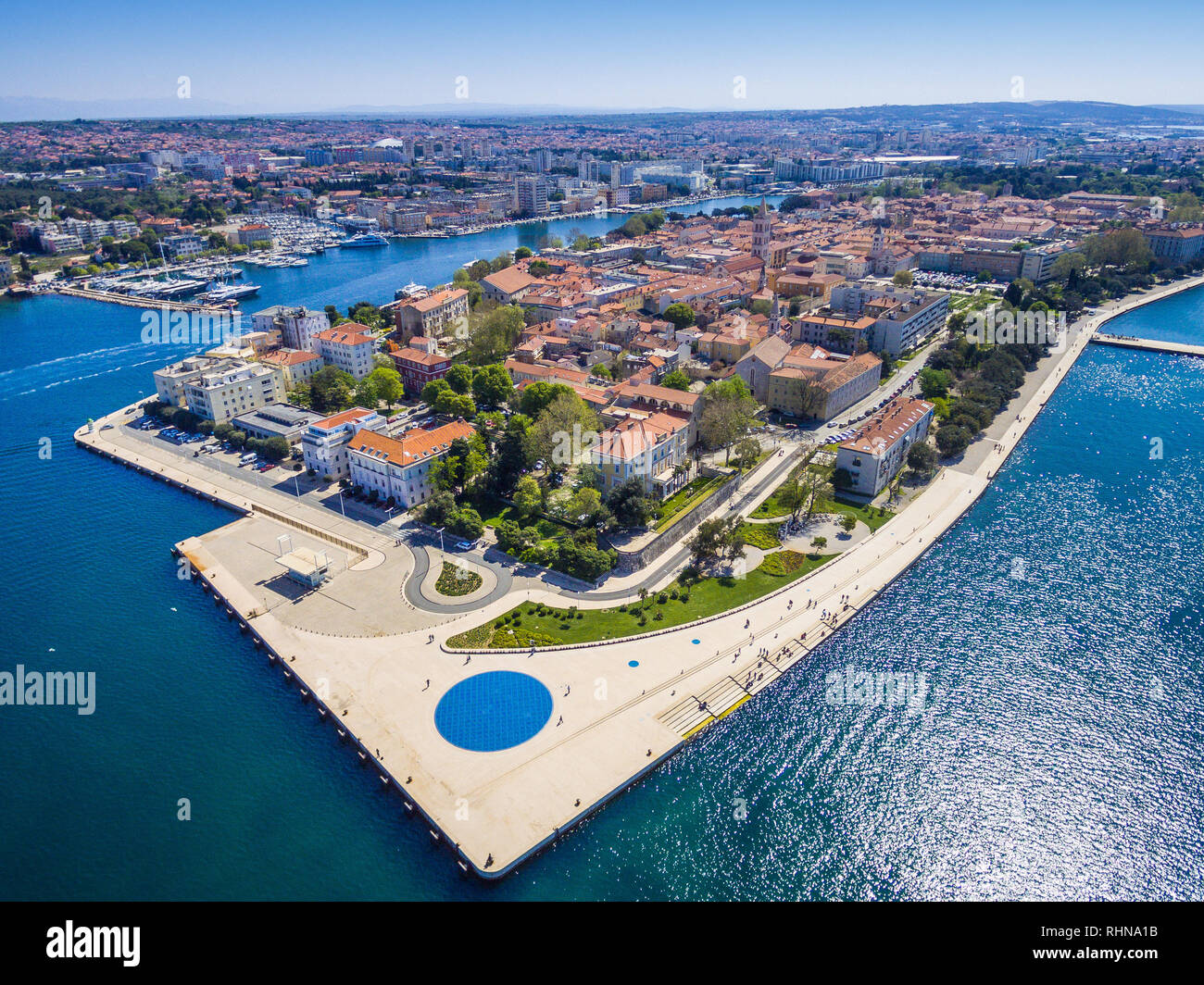 Zadar famous landmarks aerial hi-res stock photography and images - Alamy