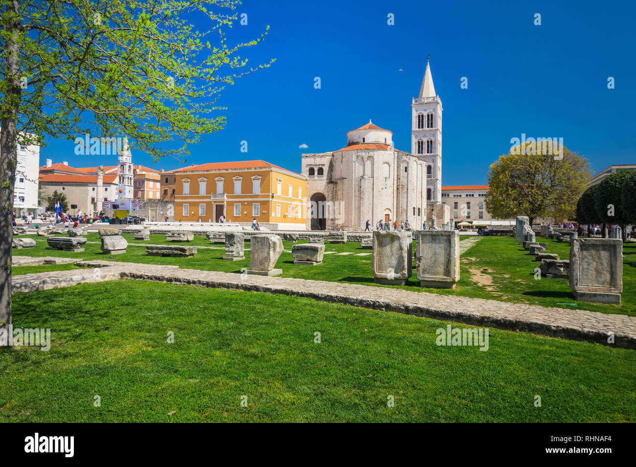 Ancient landmarks of zadar view hi-res stock photography and images - Alamy