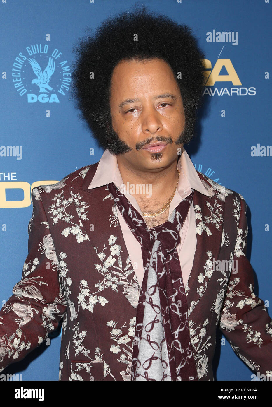 Los Angeles, USA. 2nd Feb, 2019. Boots Riley at the 71st Annual DGA ...