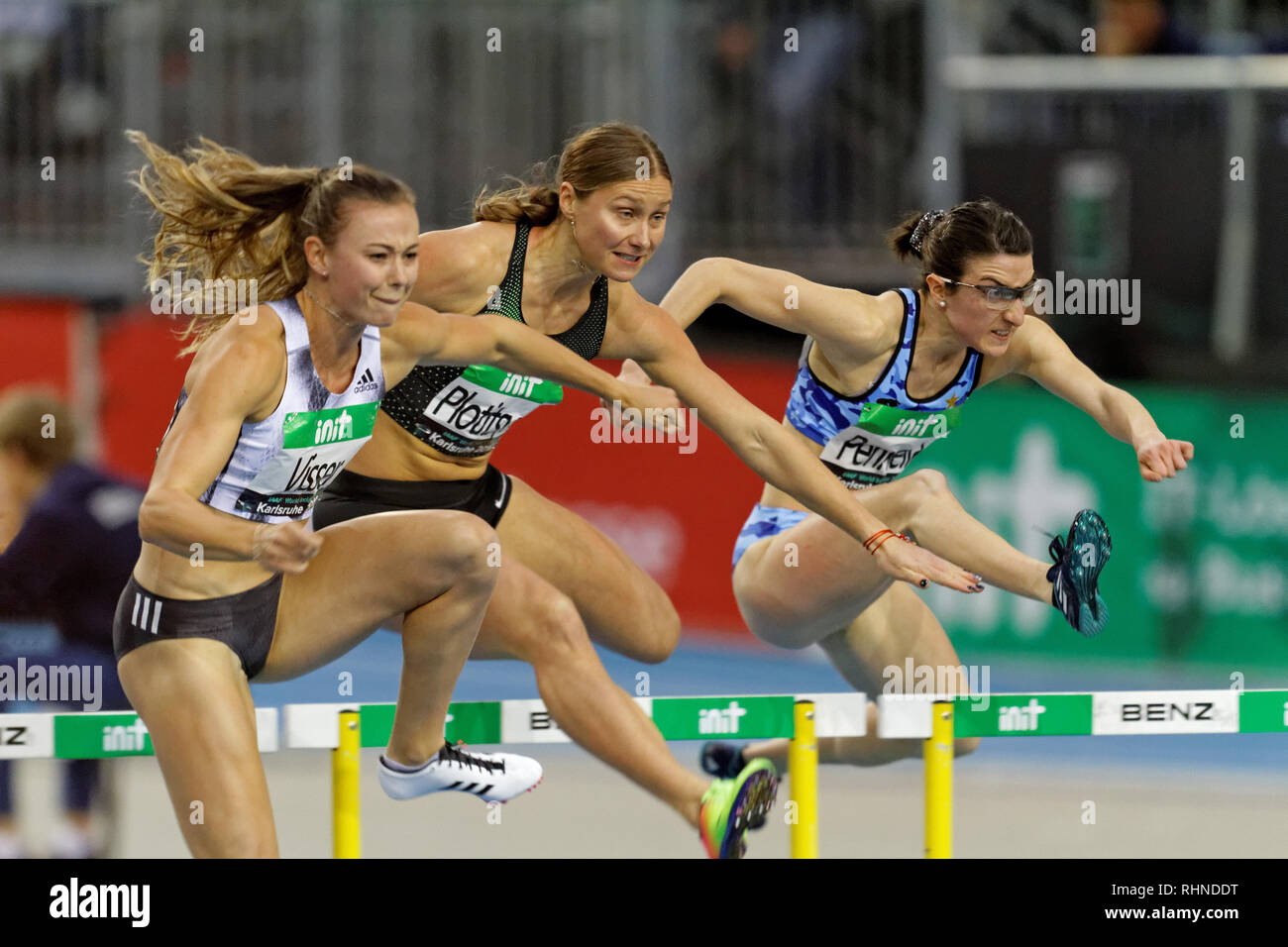 Karlsruhe, Germany. 02nd Feb, 2019. Nadine Visser (NED), Hanna ...