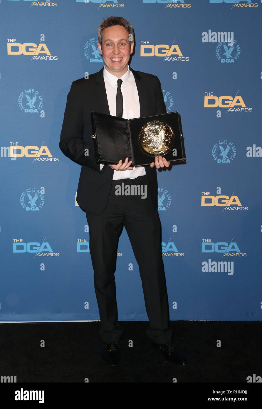 Los Angeles, USA. 2nd Feb, 2019. Tim Wardle at the 71st Annual DGA ...