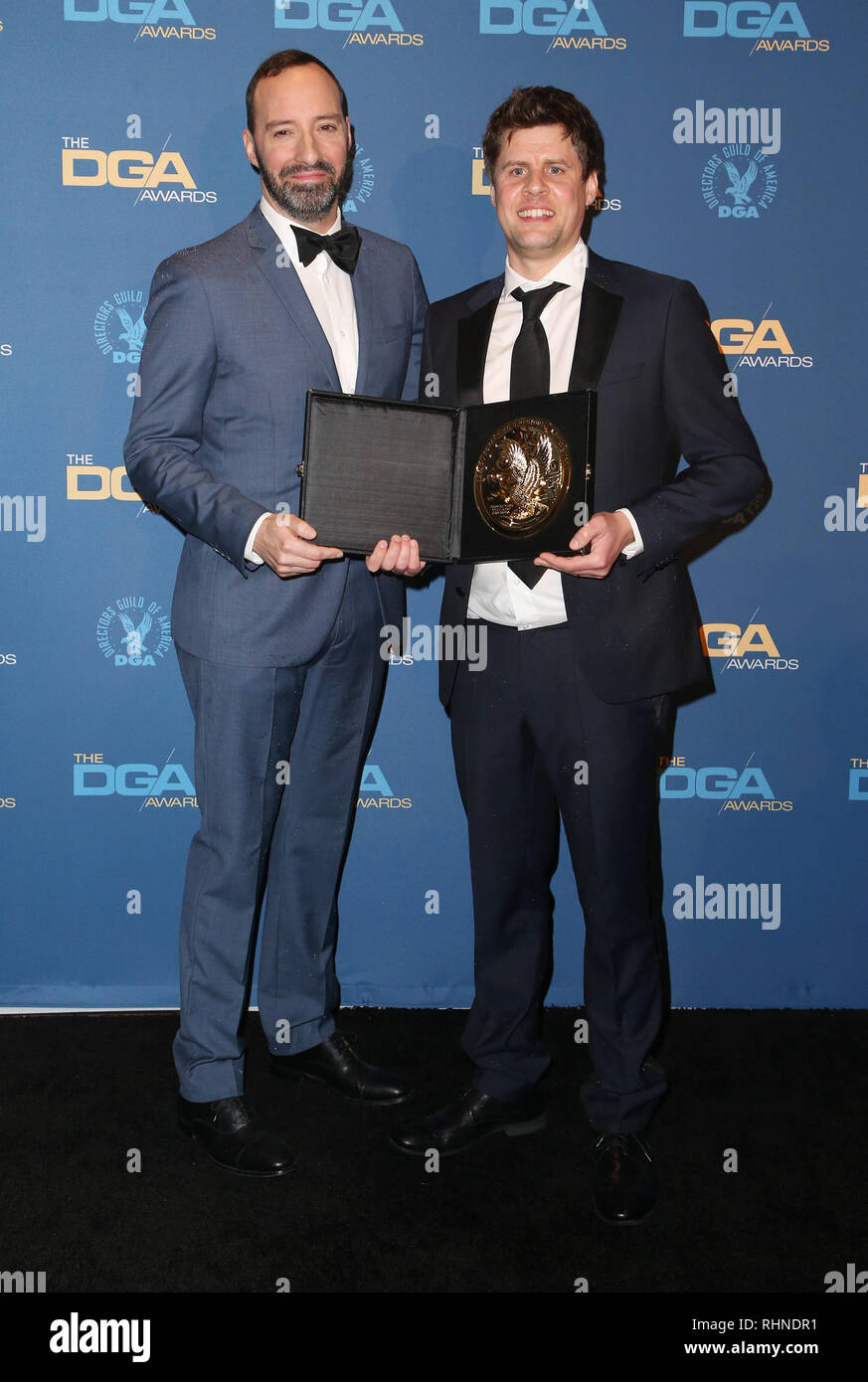 Los Angeles, USA. 2nd Feb, 2019. Tony Hale and Jack Jameson at the 71st ...