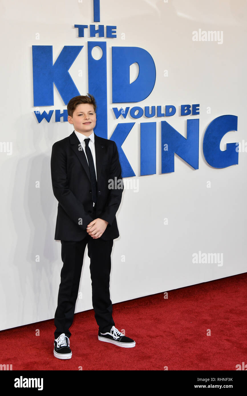 London, UK. 03rd Feb, 2019. Louis Ashbourne Serkis Arrives at The Kid ...