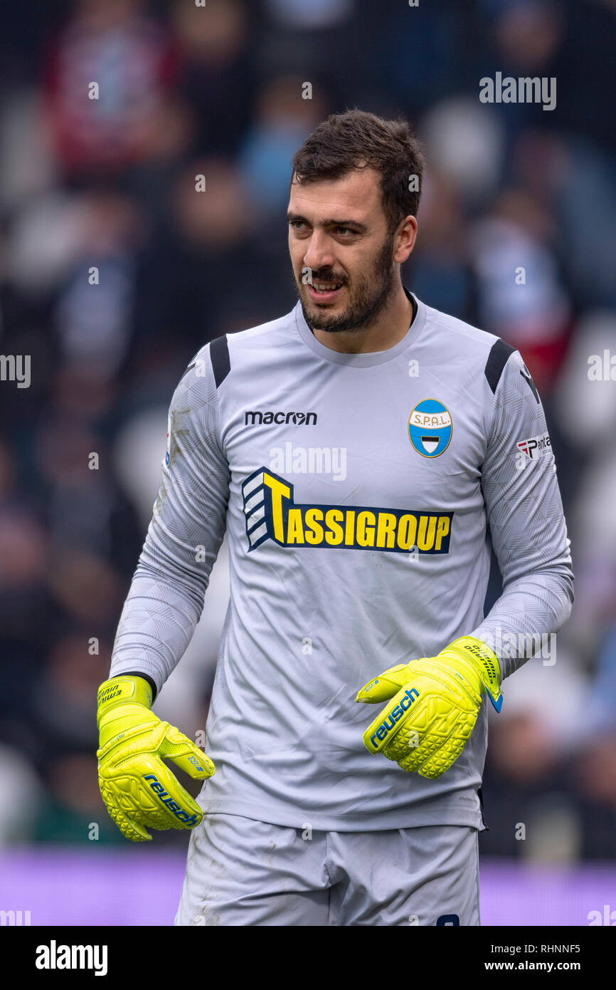 Ferrara, Italy. 3rd Feb, 2019. Emiliano Viviano (Spal) during the Italian "Serie A" match ...