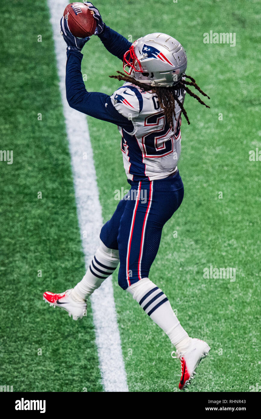 Atlanta, Georgia, USA. 03rd Feb, 2019. New England Patriots cornerback ...