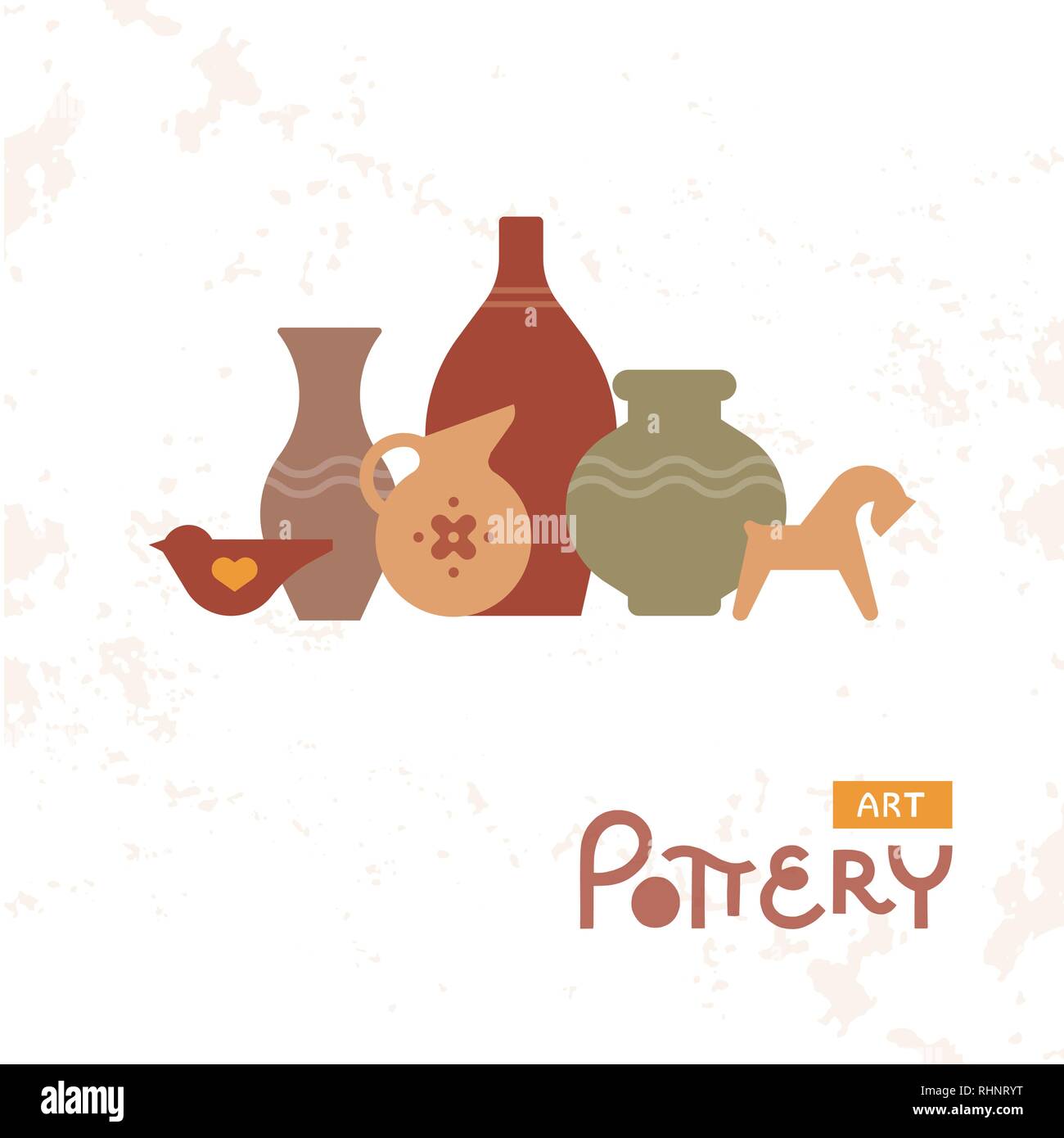 Craft vases pottery of clay. Handmade Clay Pottery Workshop. Artisanal ...