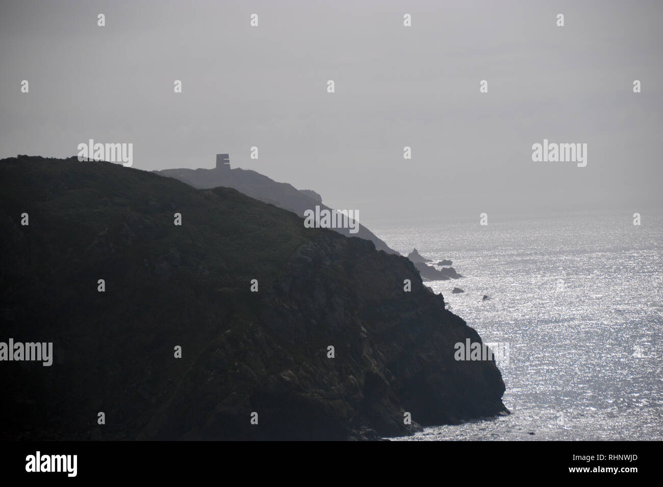 The WW2 German Observation Tower at La Prevote on the Guernsey Coastal ...