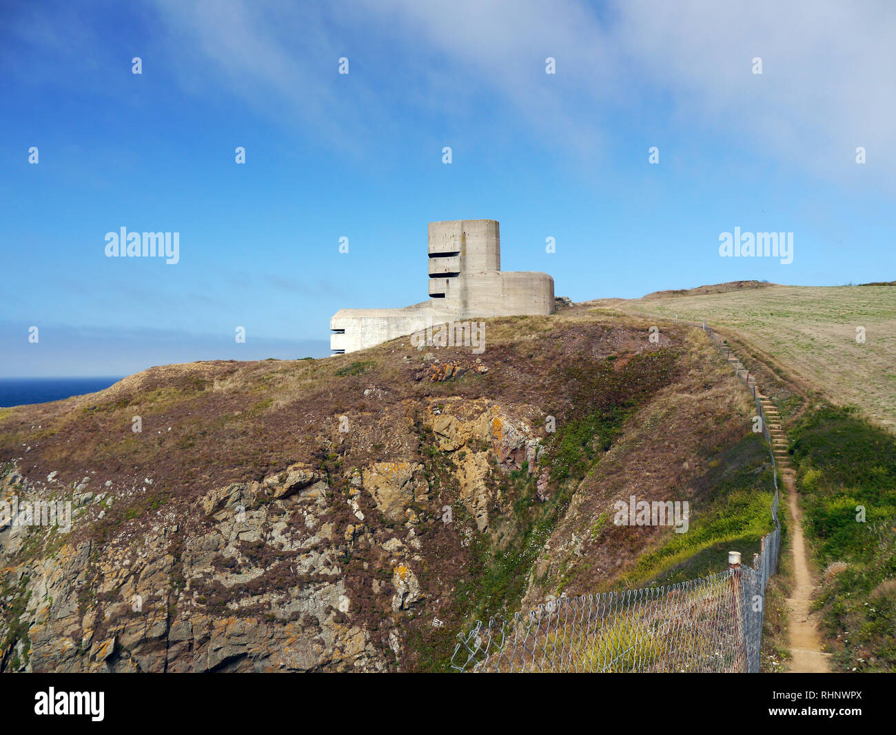 The Coastal Footpath to the Heavily Fortified WW2 German Pleinmont ...