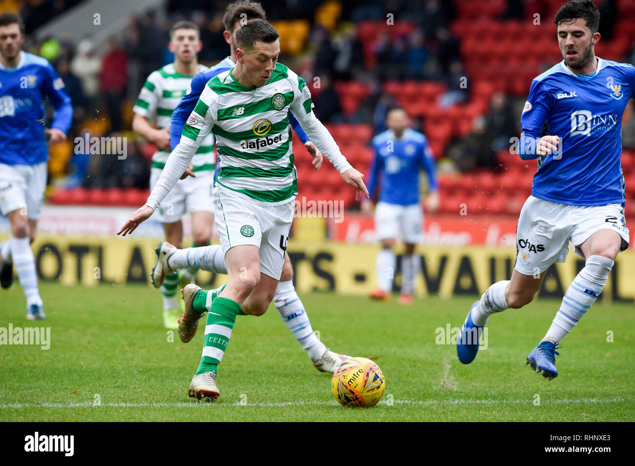 Celtic's Callum McGregor in action during the Ladbrokes Scottish ...
