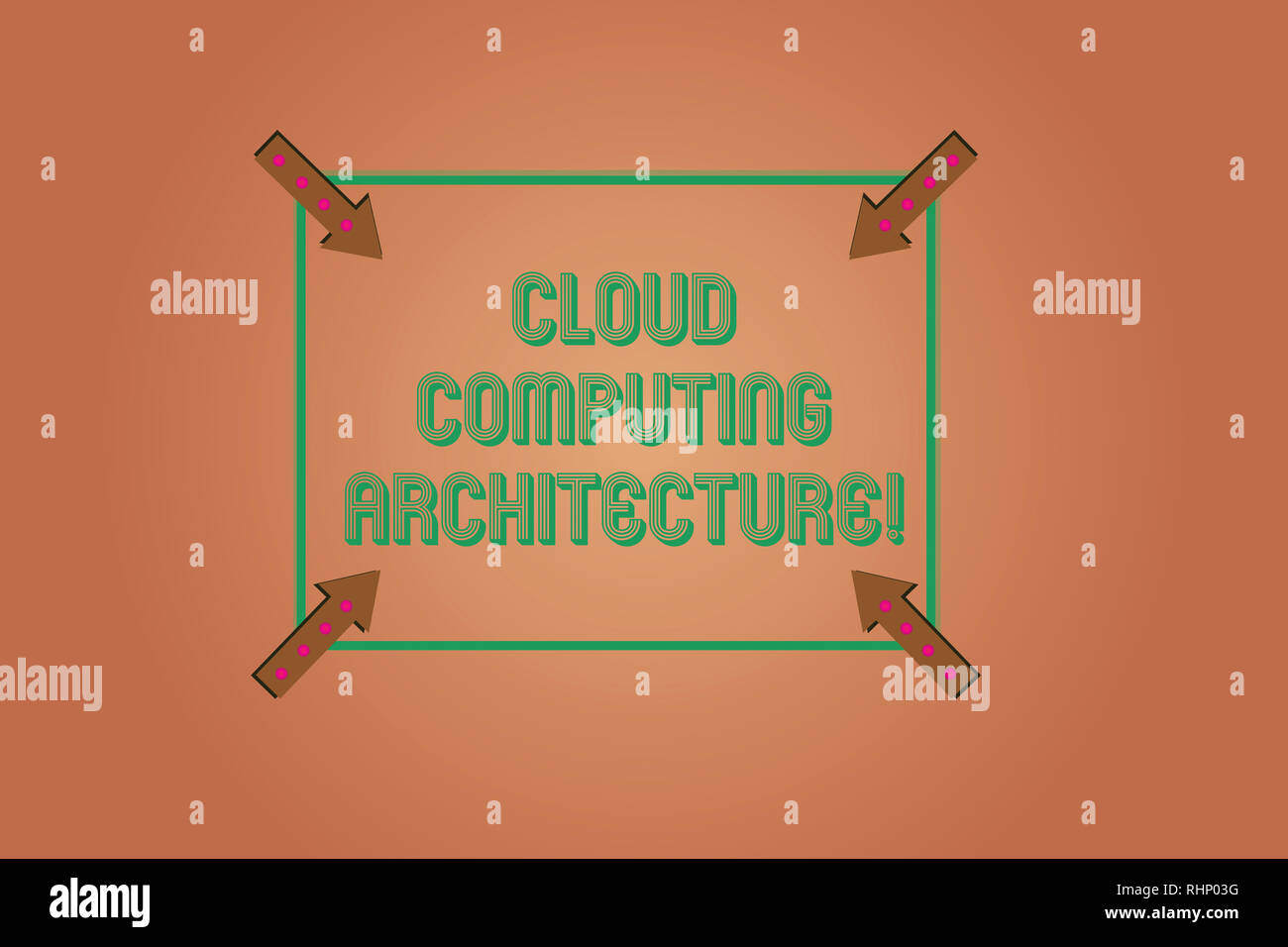 Handwriting Text Writing Cloud Computing Architecture Concept Meaning