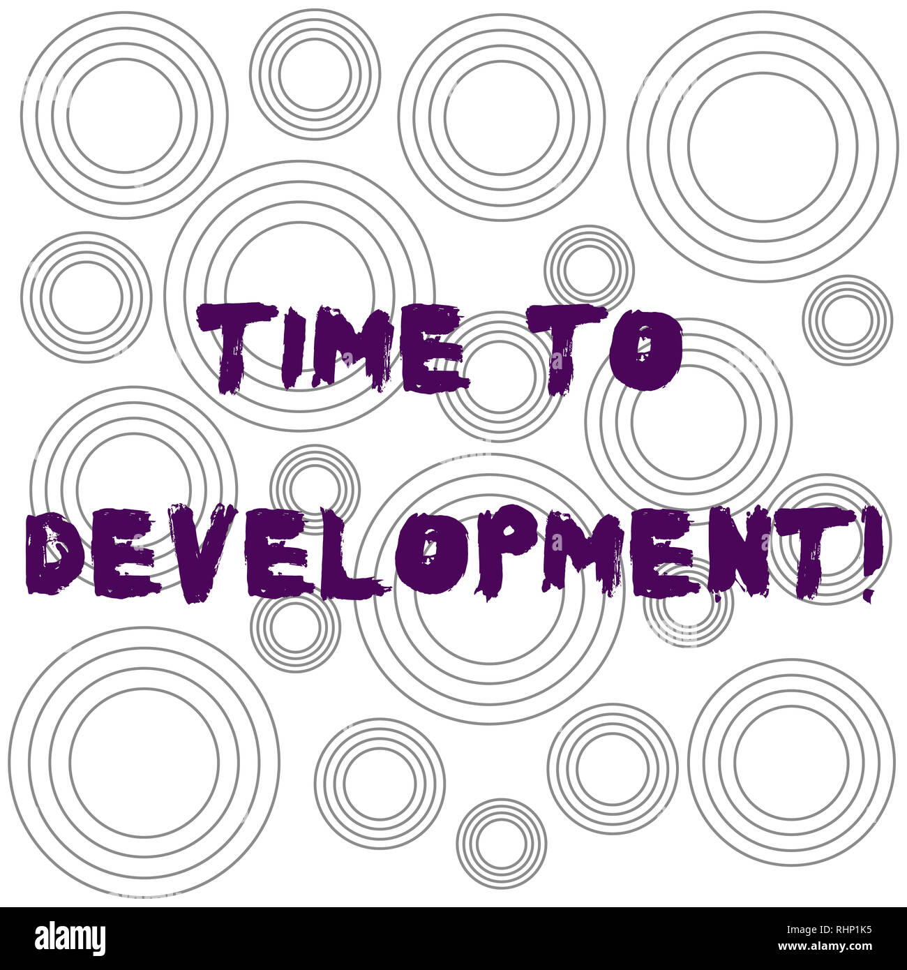 Word writing text Time To Development. Business concept for length of ...