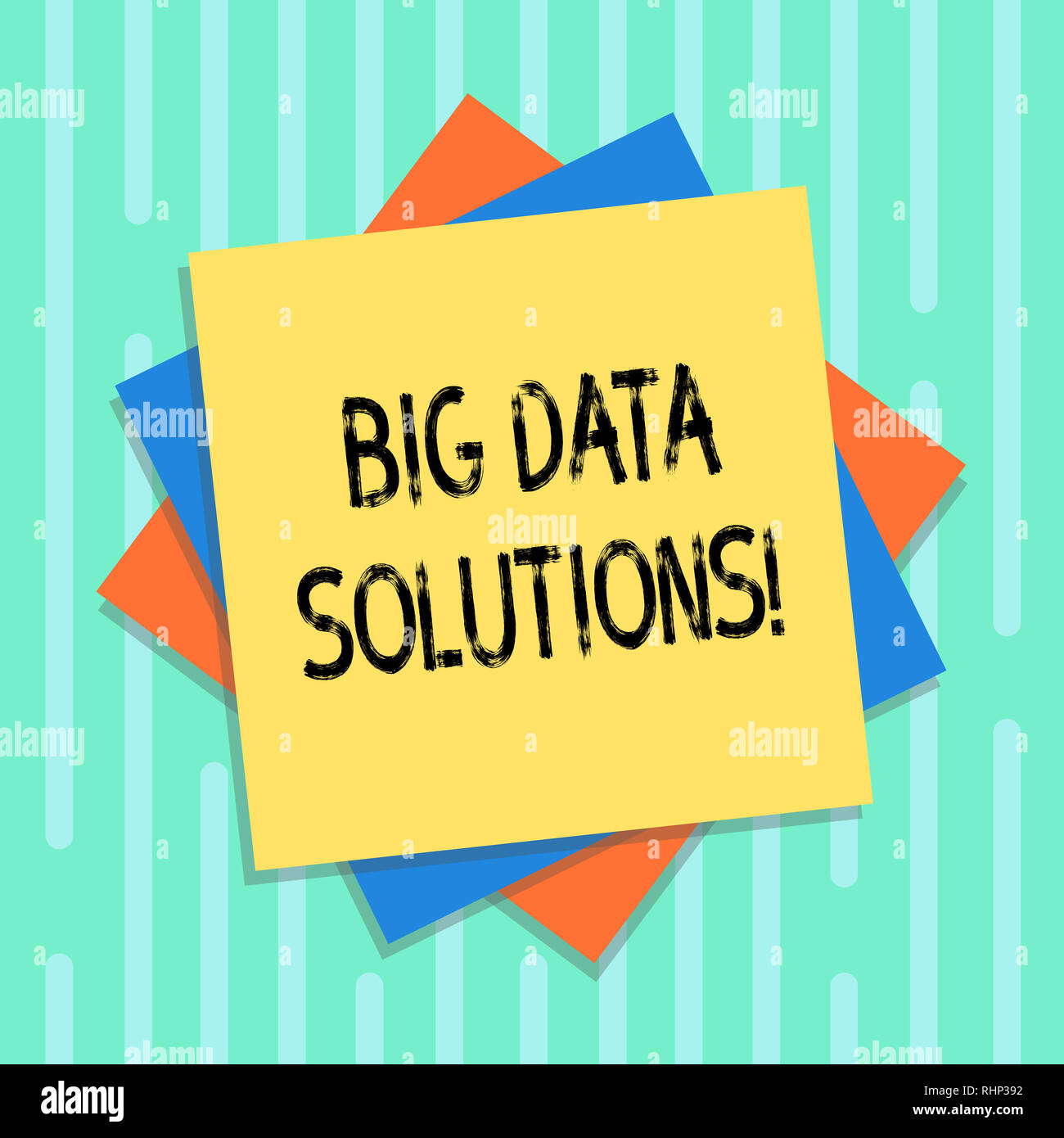 Word writing text Big Data Solutions. Business concept for mean massive ...