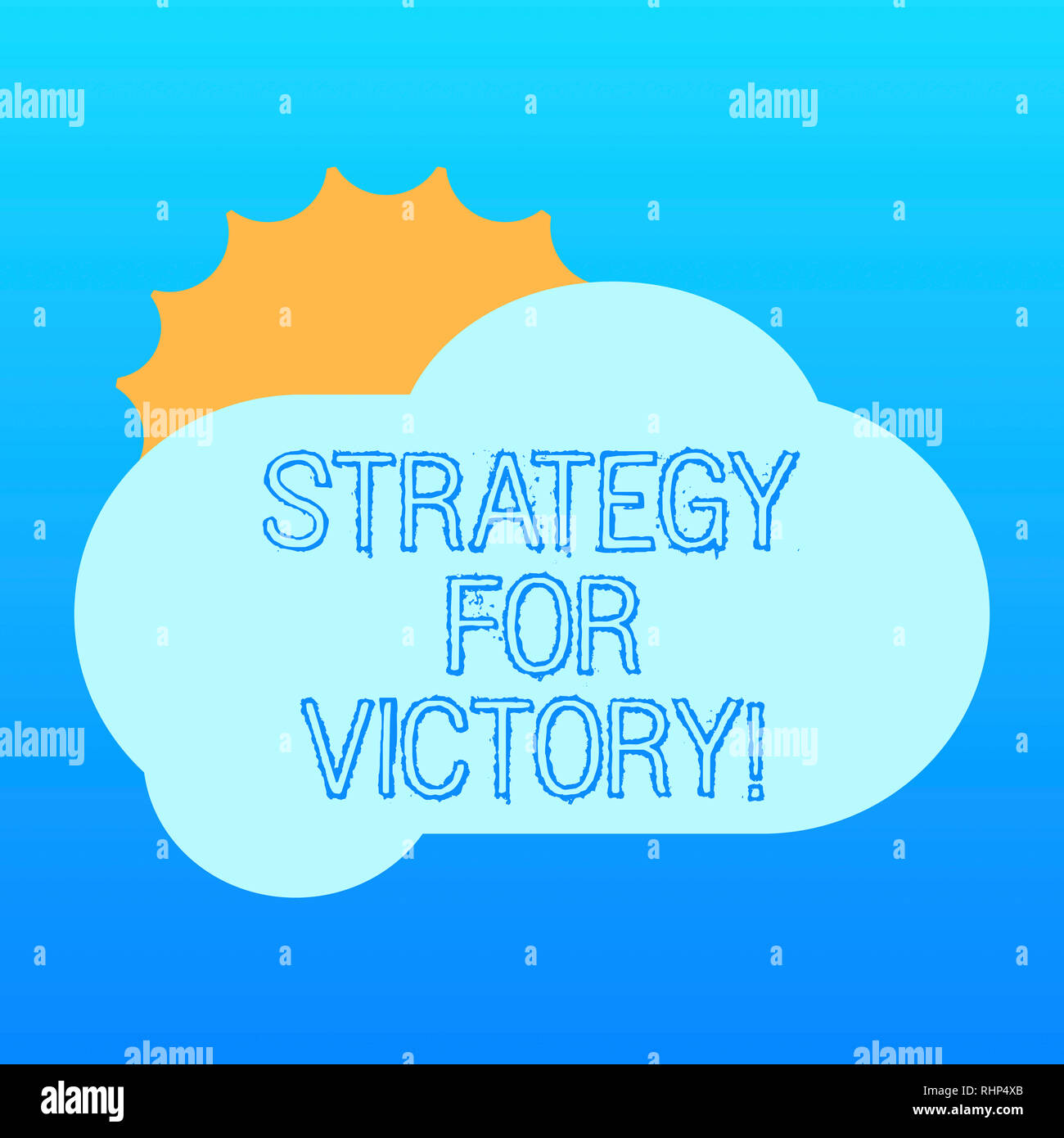 Handwriting text Strategy For Victory. Concept meaning detailed plan ...