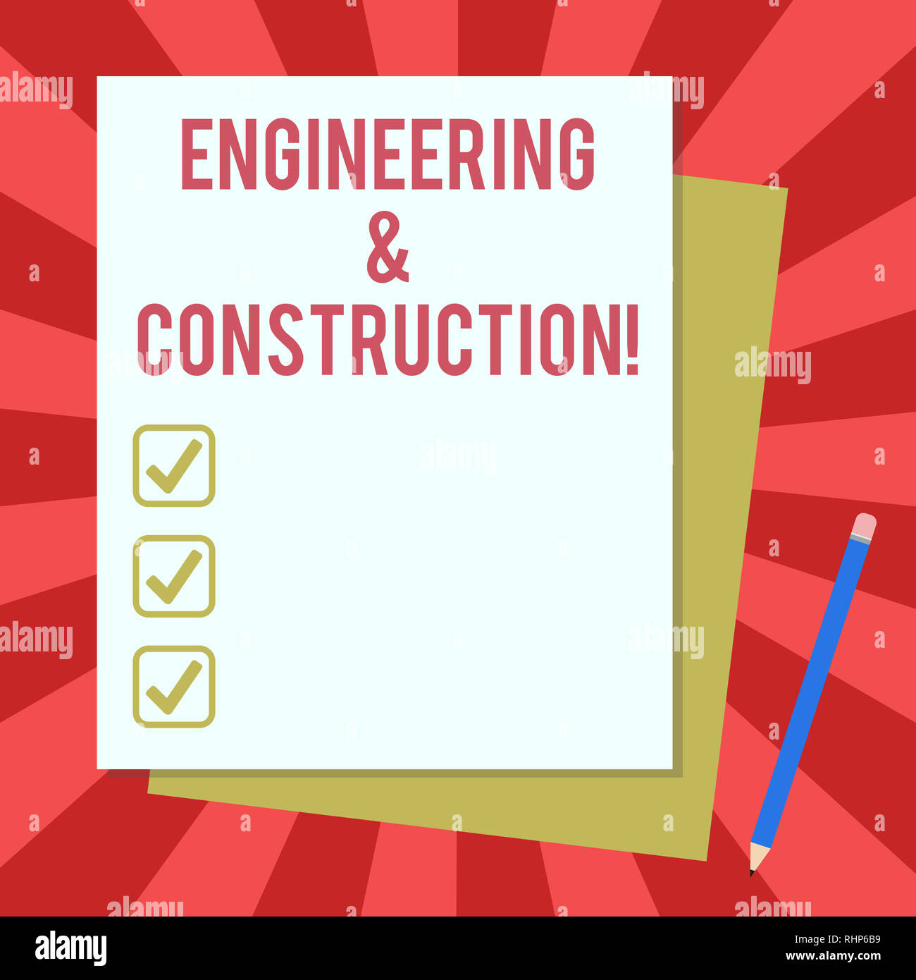 Word writing text Engineering And Construction. Business concept for ...