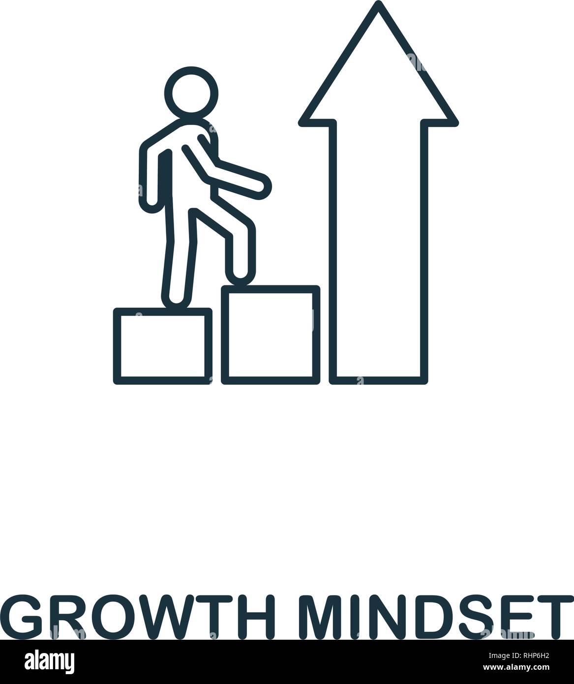 Career Growth Icon Flat Design Stock Vector Images - Alamy