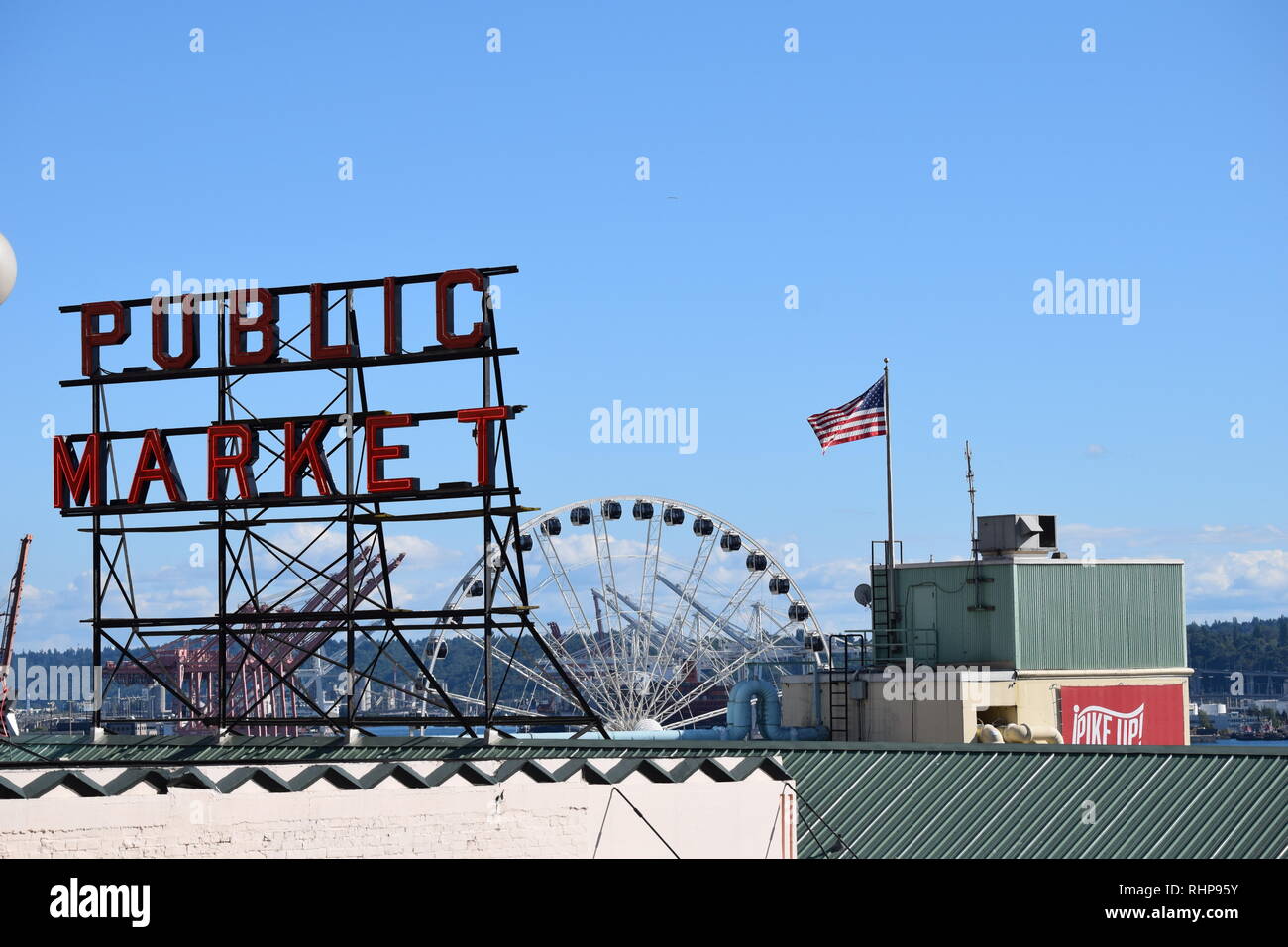 Flag of seattle hi-res stock photography and images - Alamy