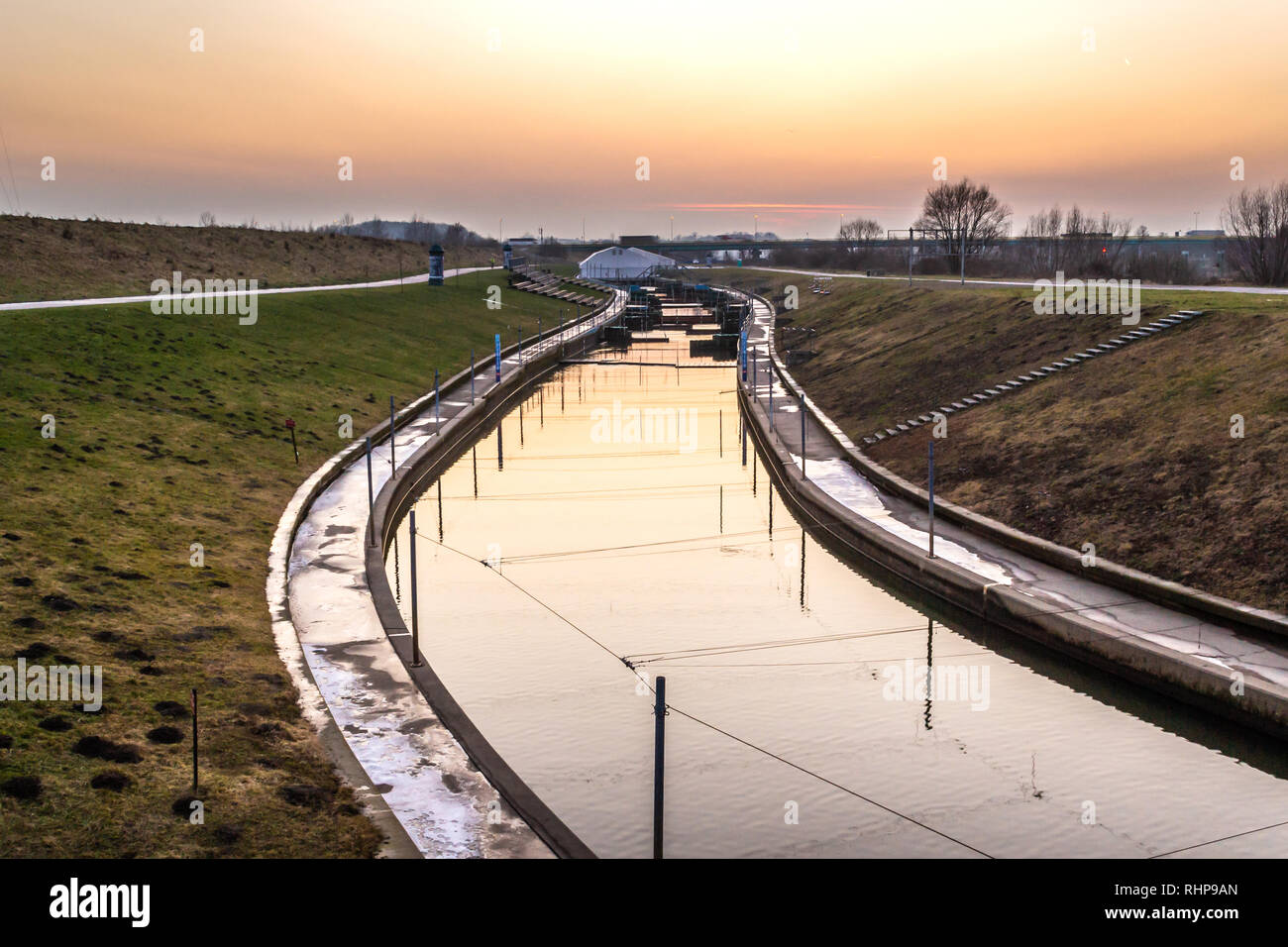 A river in a winter robe in the month of January 2019 Stock Photo - Alamy