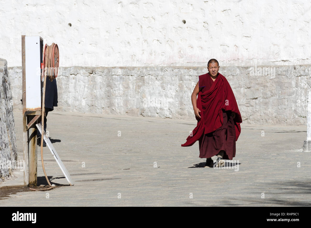 Tibetan Buddhist monk in Sera monastery, Lhasa, Tibet Stock Photo - Alamy
