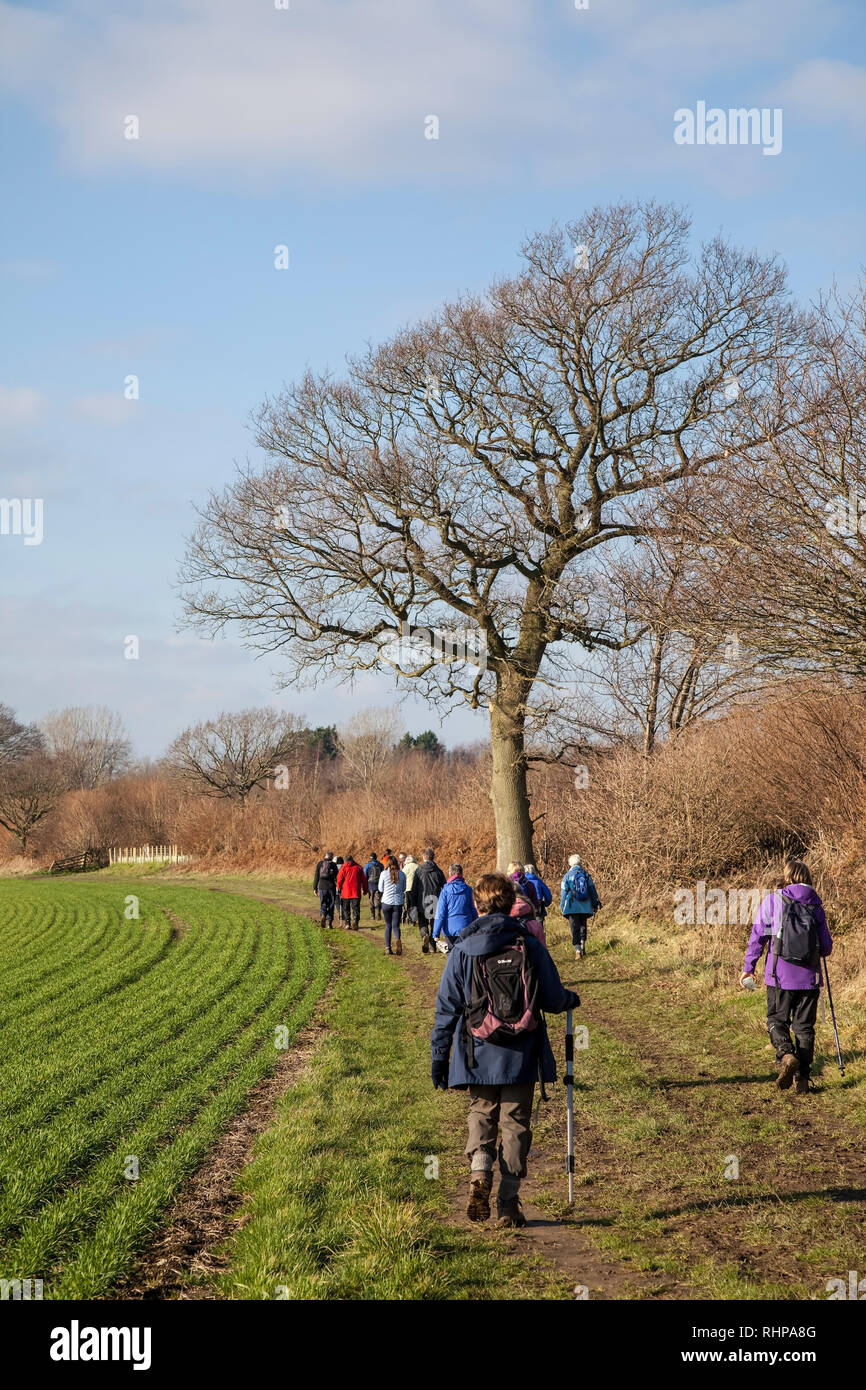Ramblers winter walking england hi-res stock photography and images - Alamy