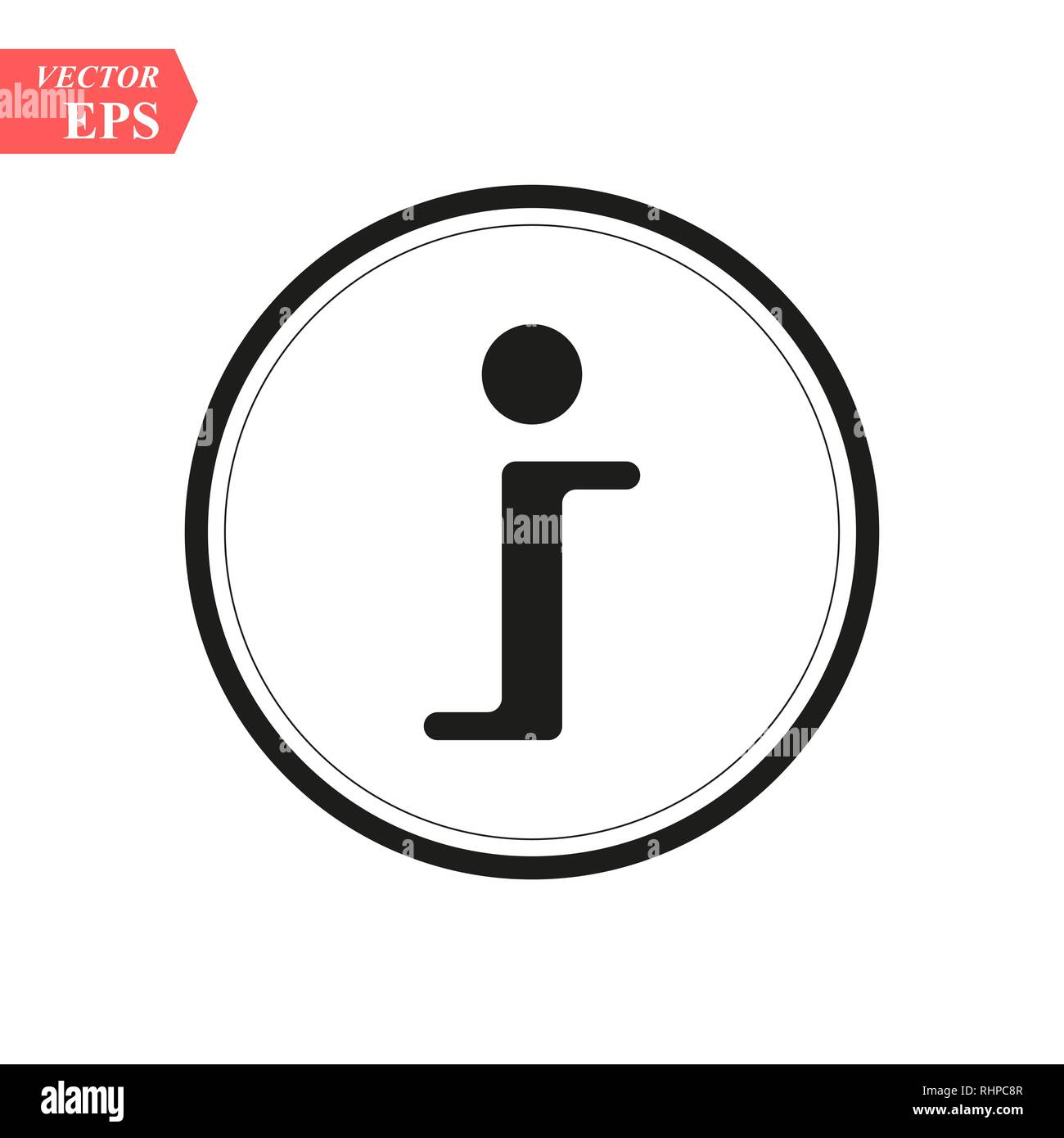 Illustration of information icon on white background eps10 Stock Vector ...