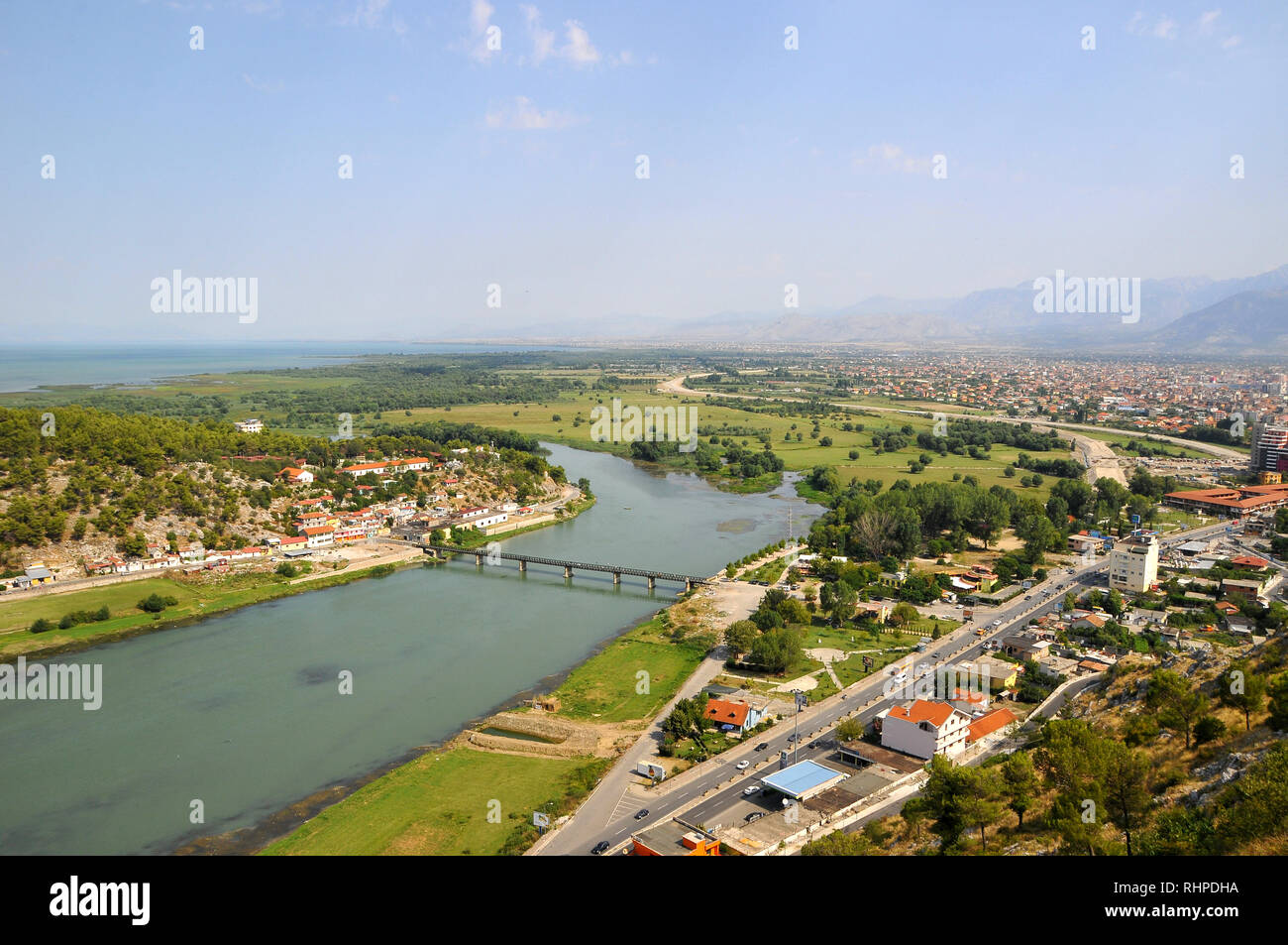 Albania, Shkodra, Europe. Bridge over the river Buna Stock Photo - Alamy