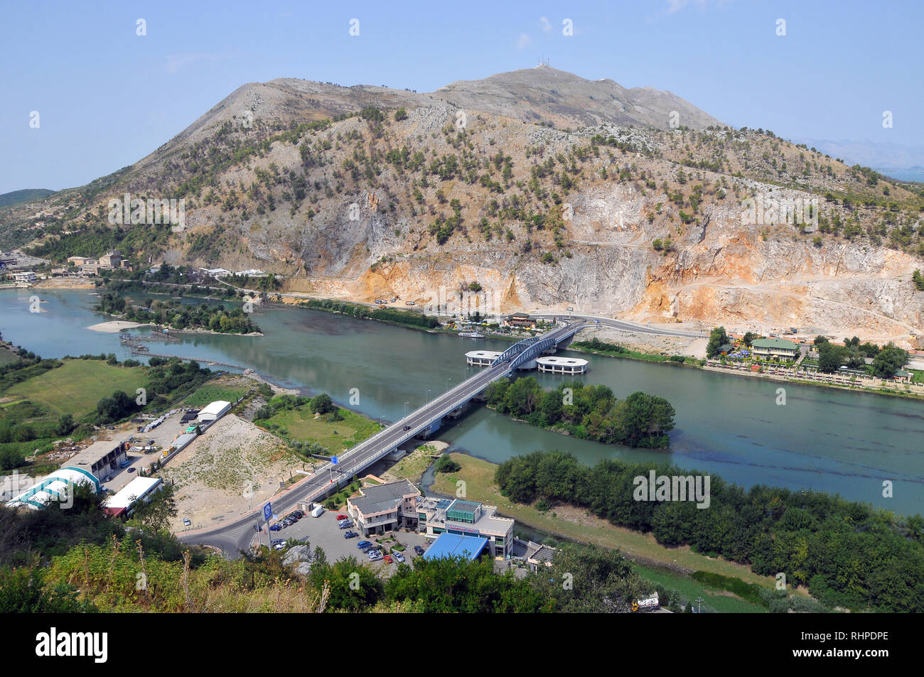 Albania, Shkodra, Europe. Bridge over the river Buna Stock Photo - Alamy
