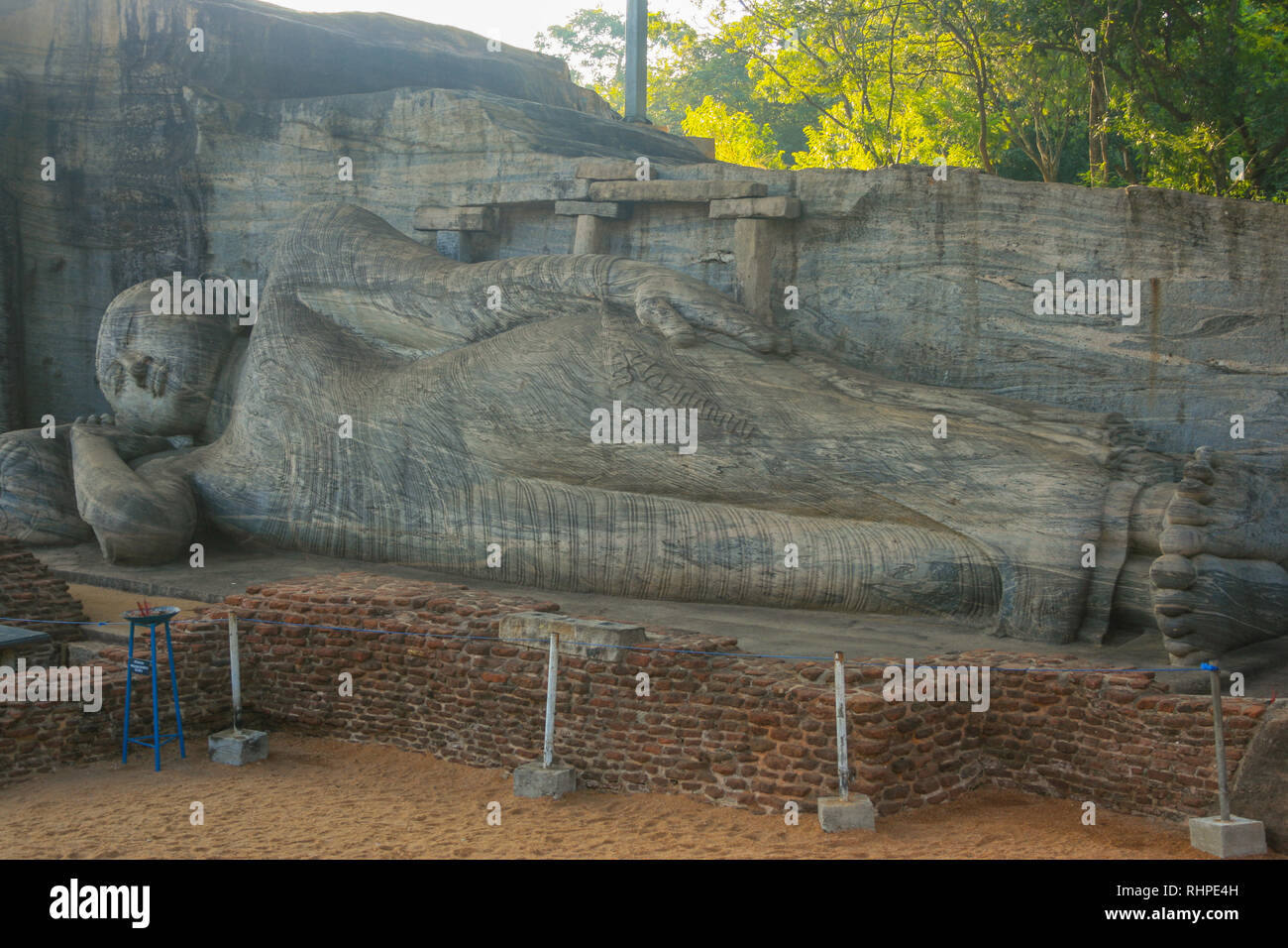 Gal Vihara (or Viharaya) rock temple at the Ancient City of Polonnaruwa ...