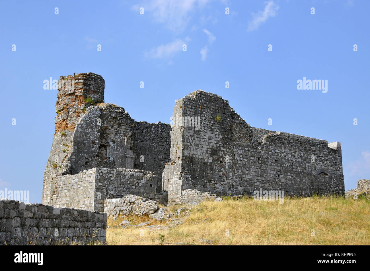 Albania, Shkodra, Europe. Old church in Rozafa Fortress Stock Photo - Alamy