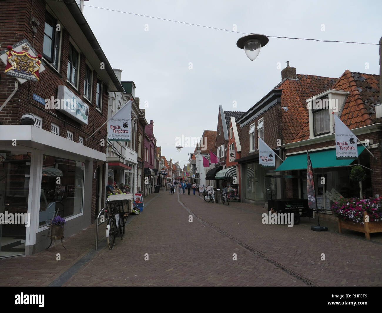 Shopping street in Franeker, the Netherlands Stock Photo - Alamy
