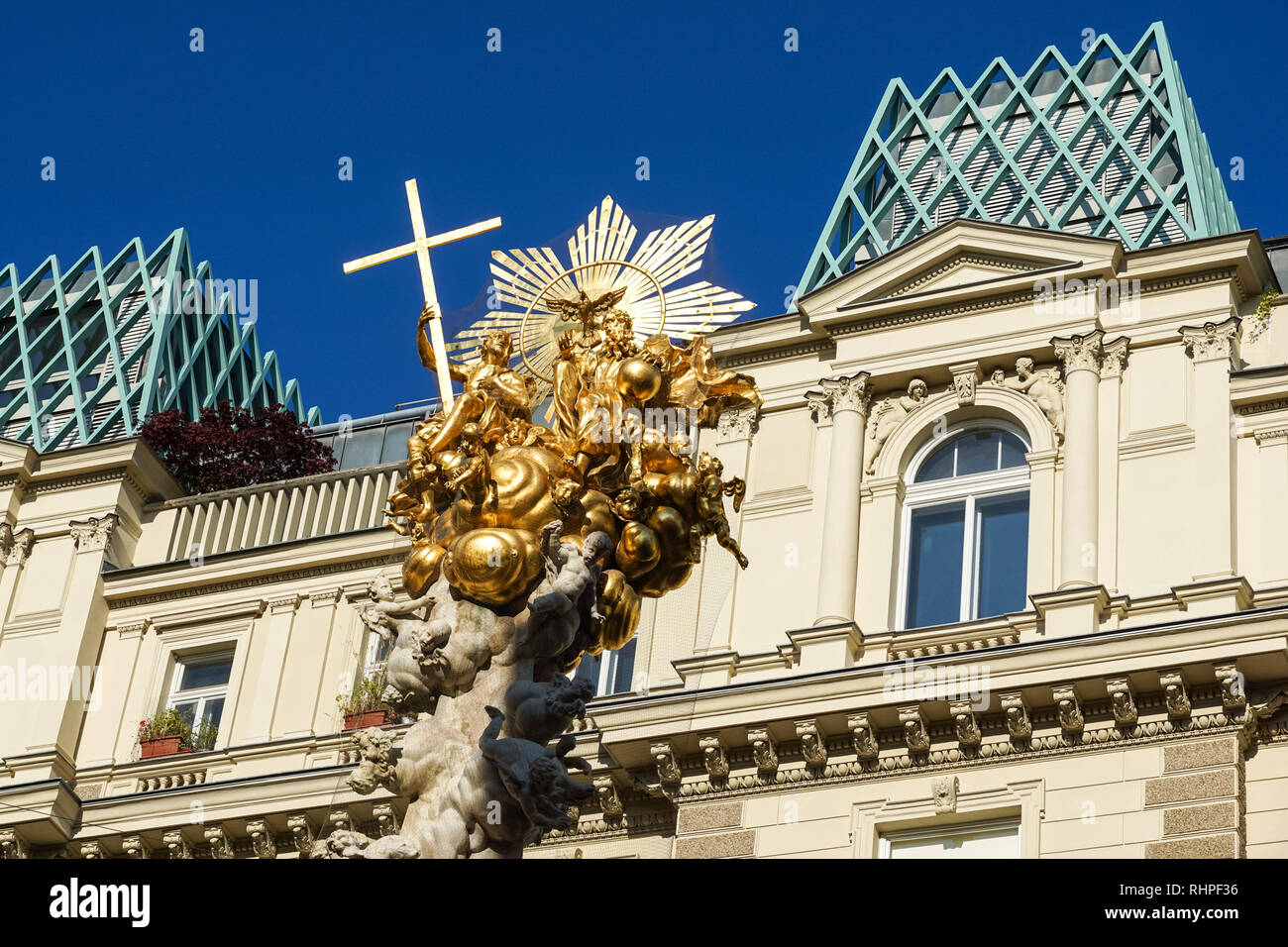 Plague column graben street hi-res stock photography and images - Alamy