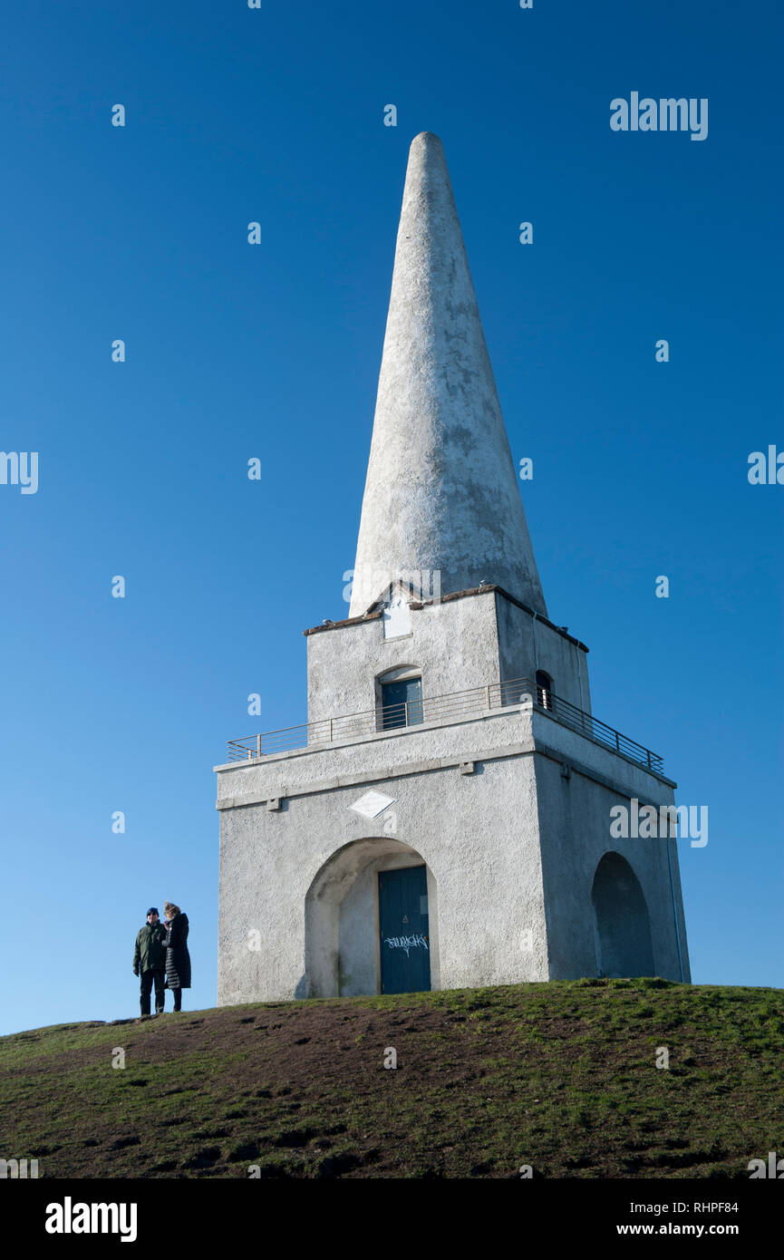 The Obelisk at the summit of Killiney Hill, Dublin, Republic of Ireland ...