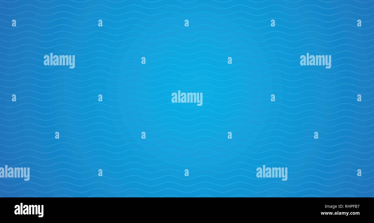 Waves lines seamless vector pattern on blue background. Design elements ...