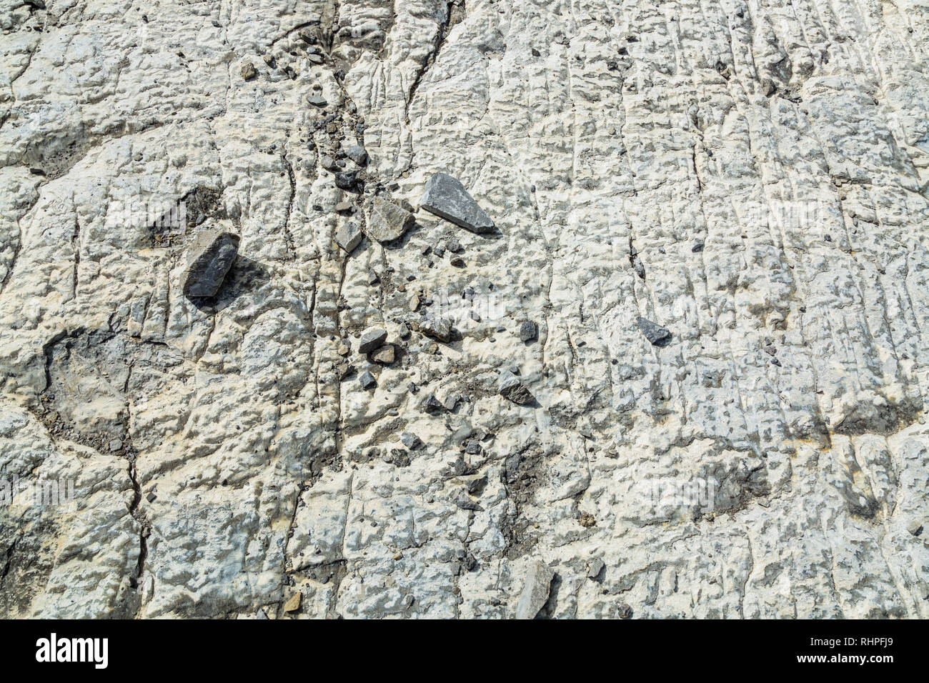 Post-glacial stone surface with lot of cracks Stock Photo - Alamy