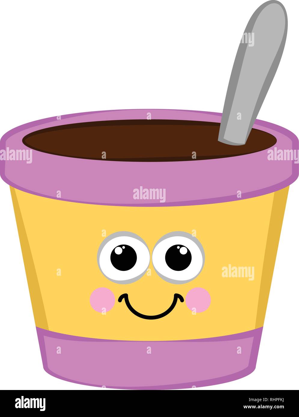 Happy ice cream sundae Stock Vector Image & Art - Alamy