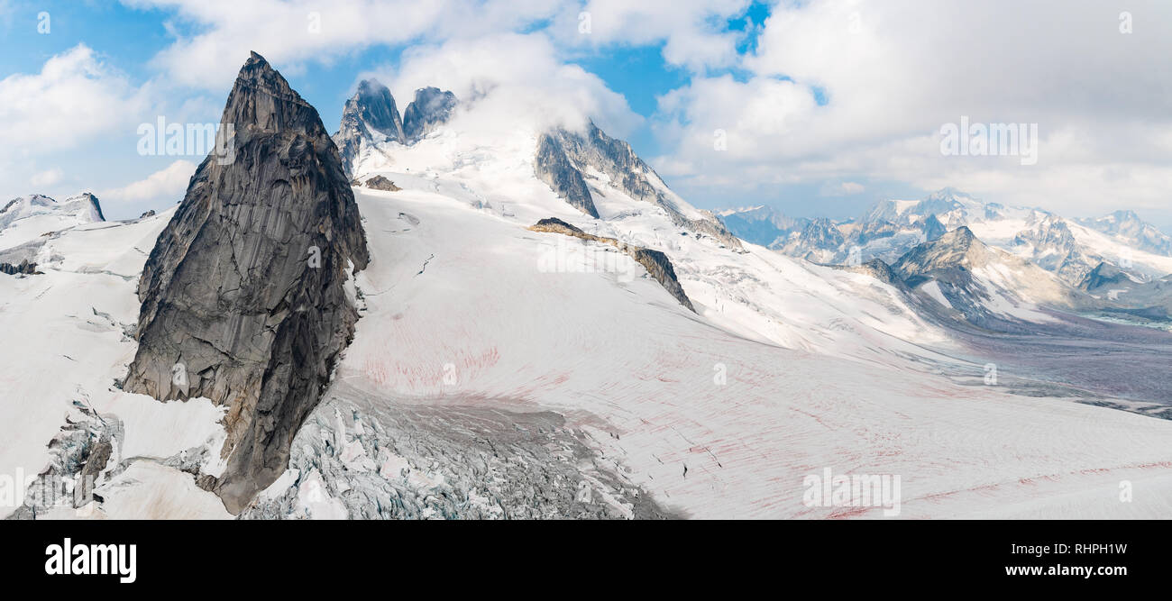 Pigeon Spire and Howser Towers in the Bugaboos Stock Photo - Alamy