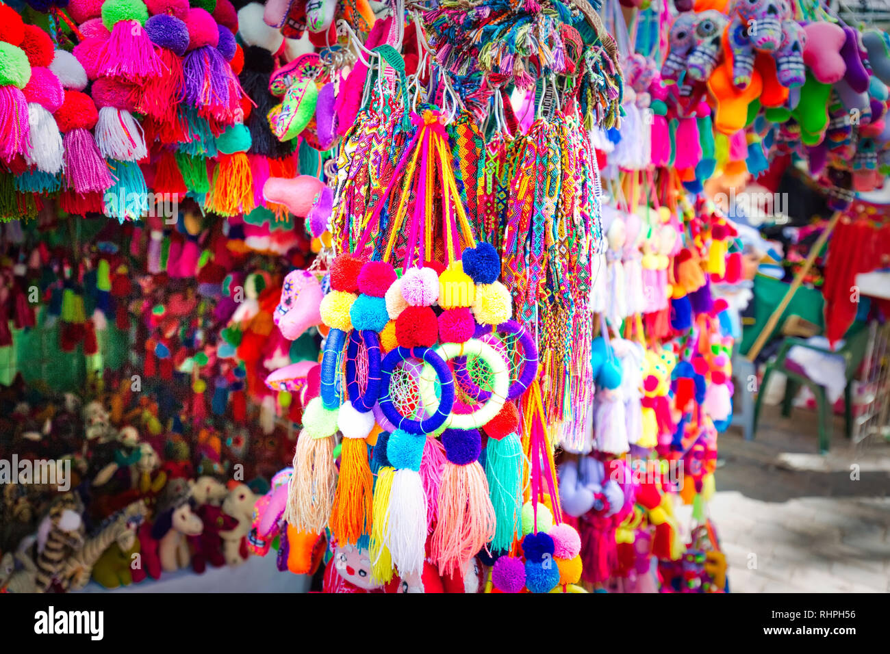 Oaxaca, Scenic old city streets and colorful colonial buildings in ...