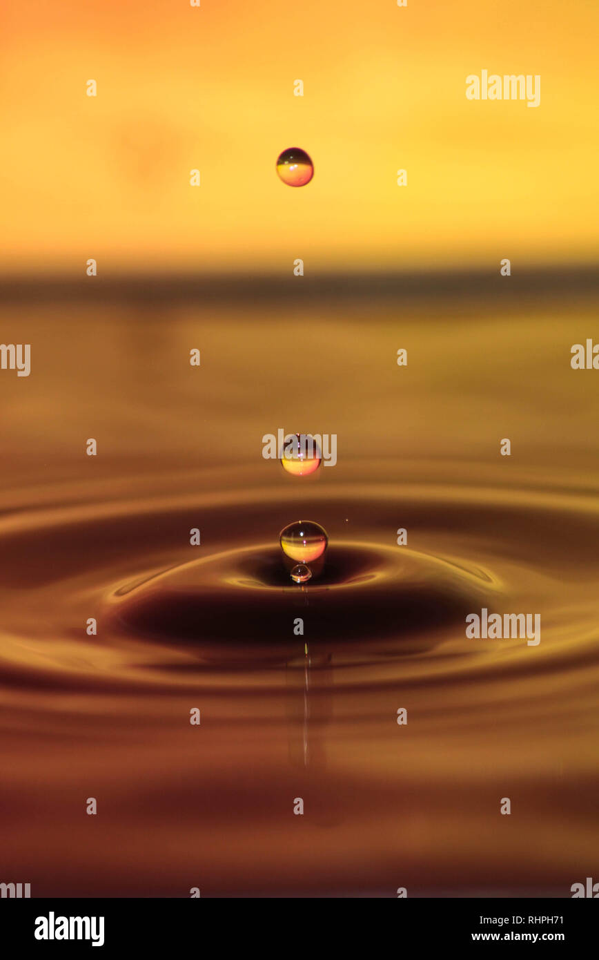 amber water droplet Stock Photo - Alamy