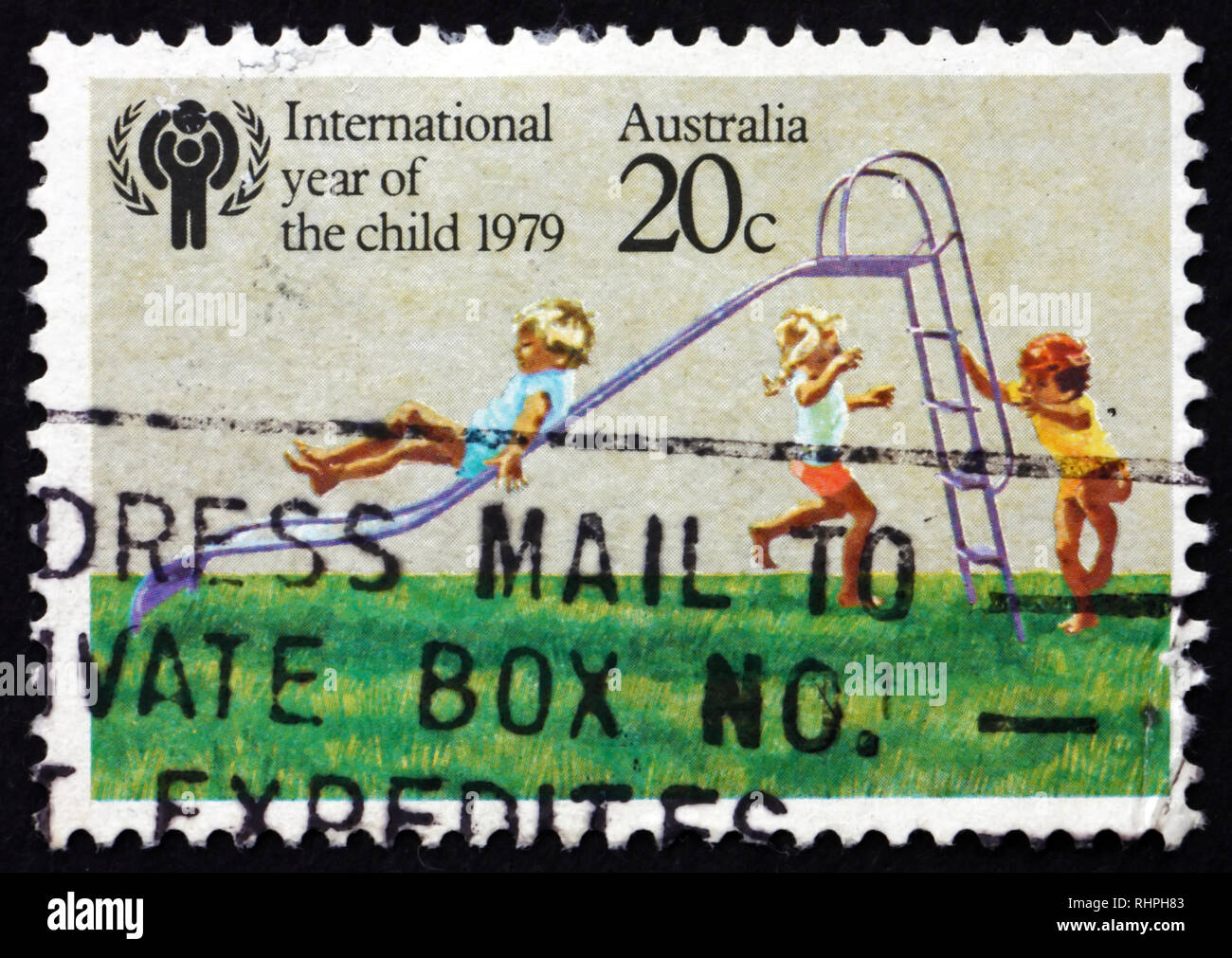 AUSTRALIA - CIRCA 1979: a stamp printed in the Australia shows Children ...