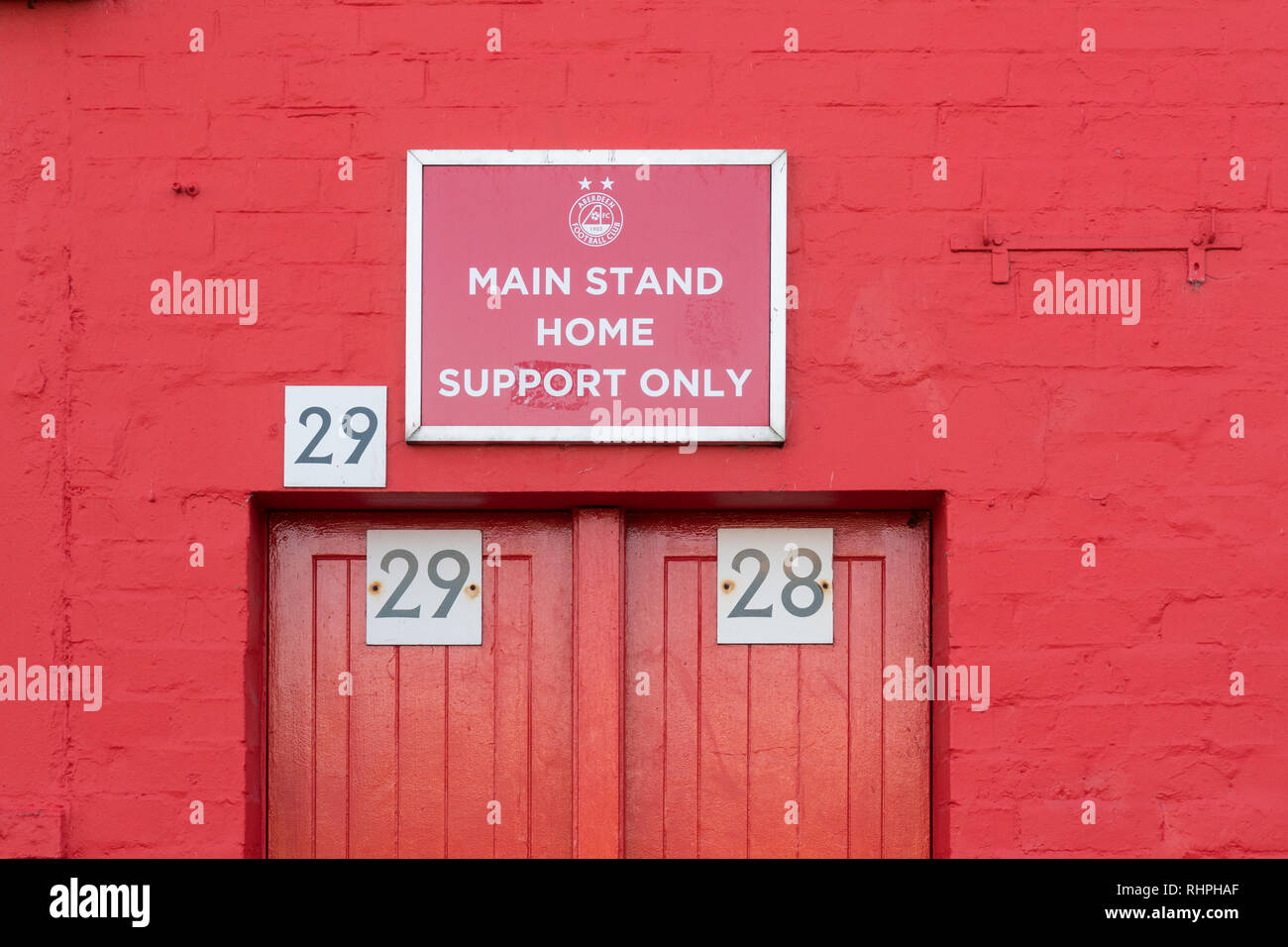 Pittodrie Stadium, Aberdeen Football Club, Aberdeen, Scotland, UK Stock ...