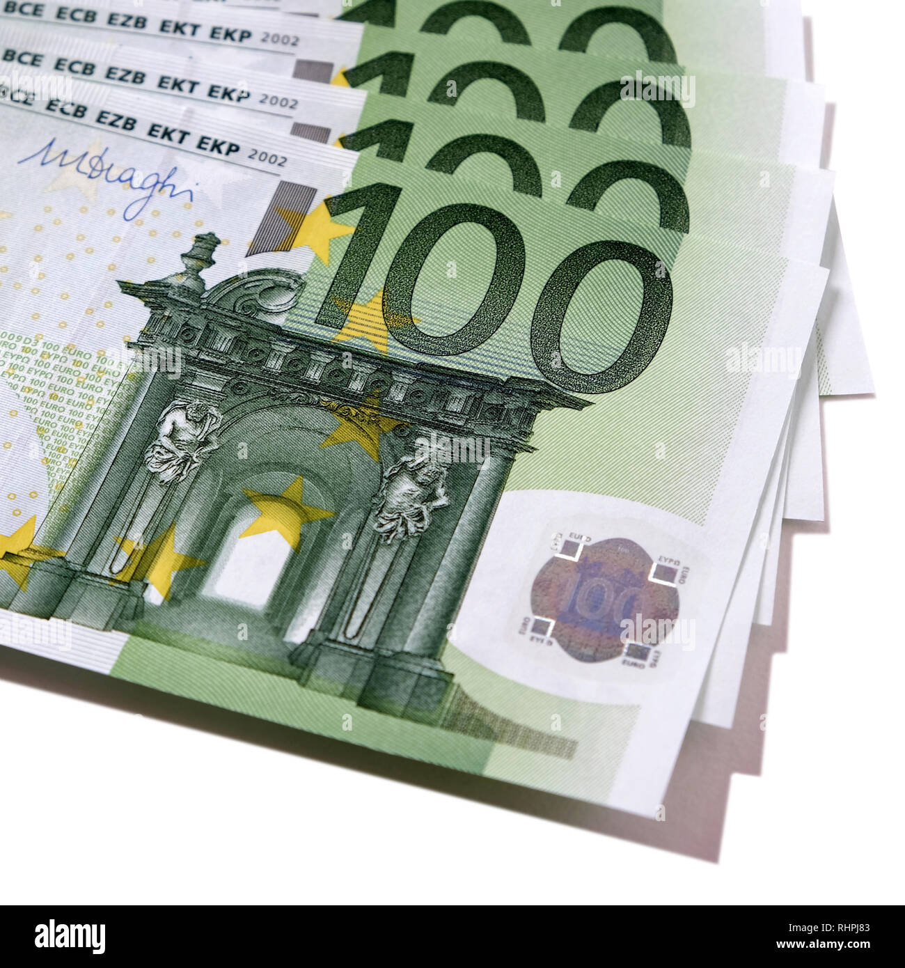 Euro 100 banknotes Stock Photo - Alamy