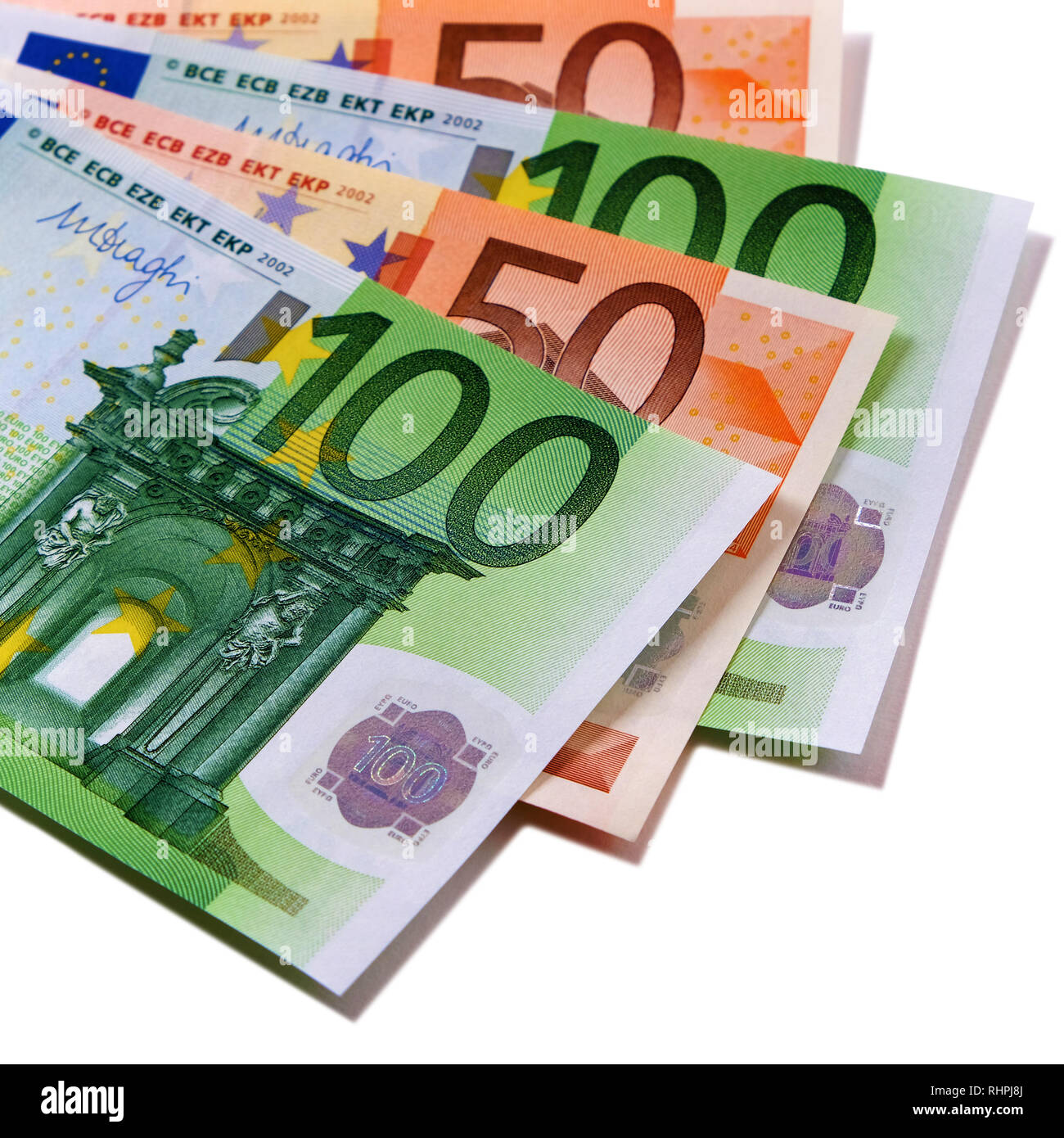 Euro bills stack hi-res stock photography and images - Alamy